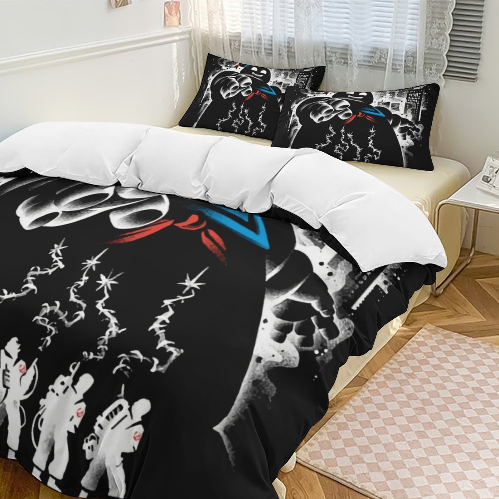 Ghostbusters Anime Cartoon Bedding 3-Piece Set, 79 X 90 Inches, 1 Duvet ...