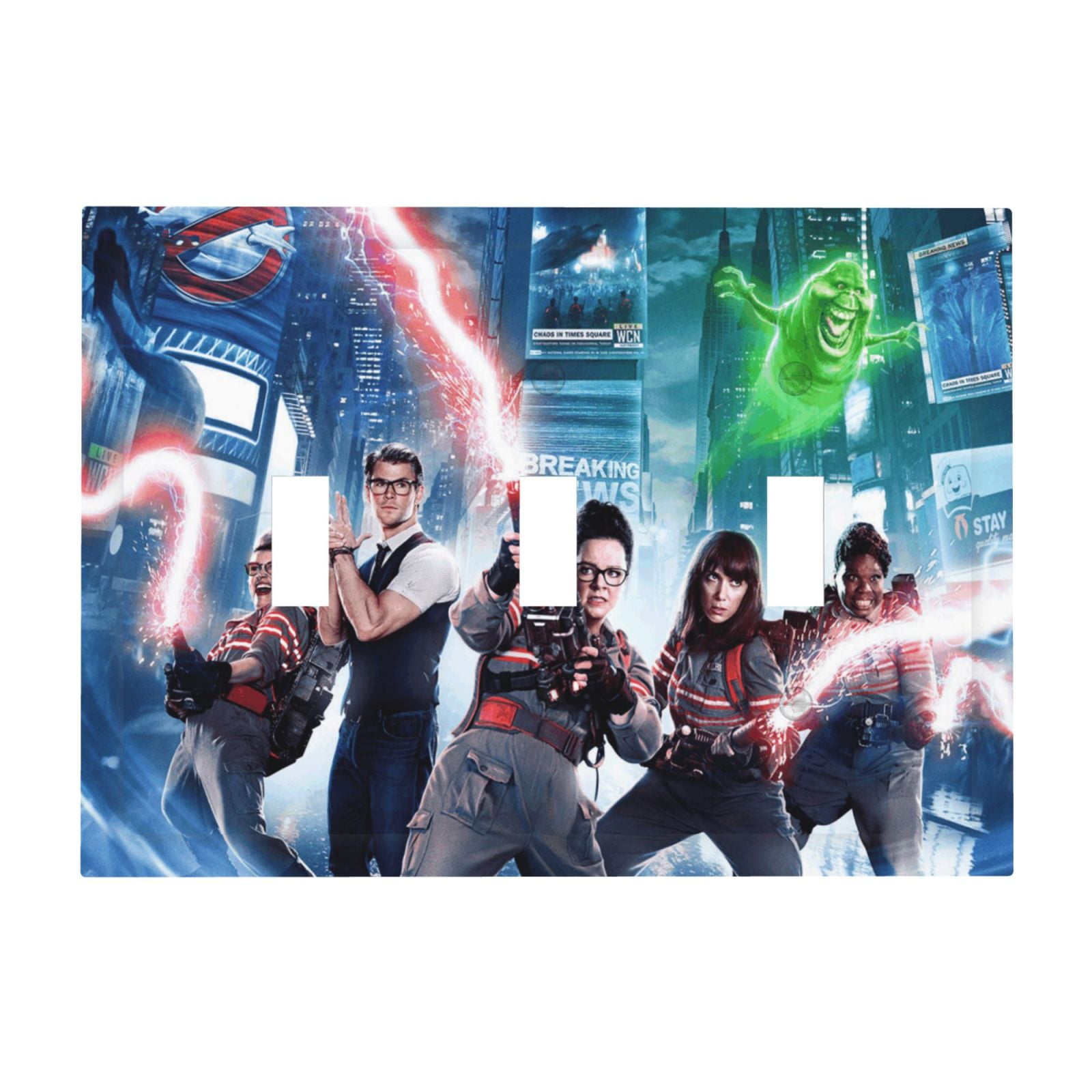 Ghostbusters Answer The Call Wall Plate Cover 3 Gang Toggle Decorative ...