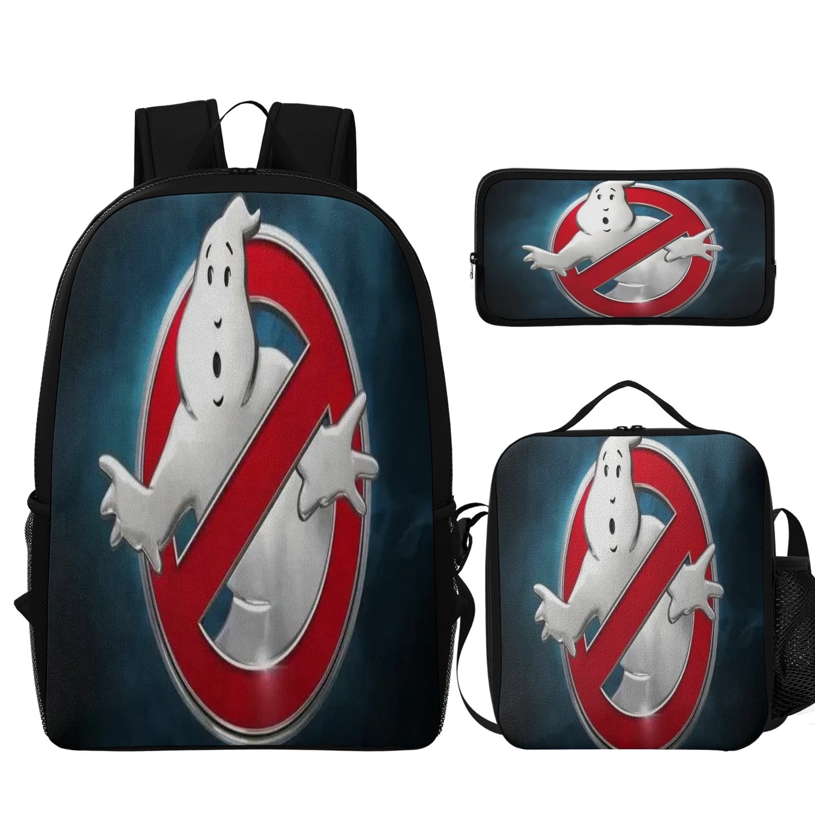Ghostbusters Backpack 3 Pieces Set With Lunch Box And Pencil Case ...