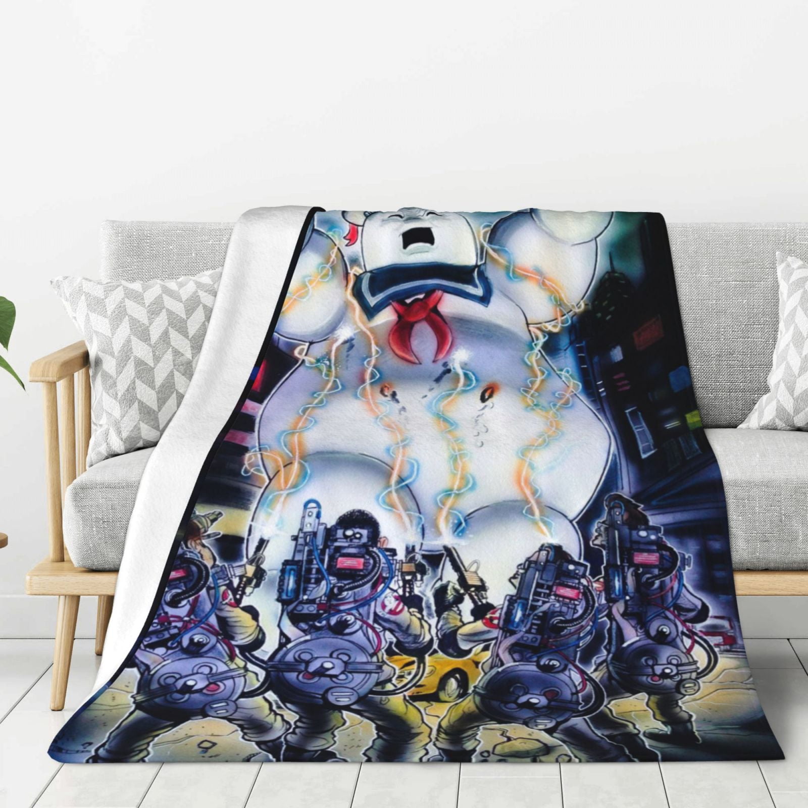 Ghostbusters Bed Blanket Thick Plush Flannel Blanket Warm Fuzzy Throw ...
