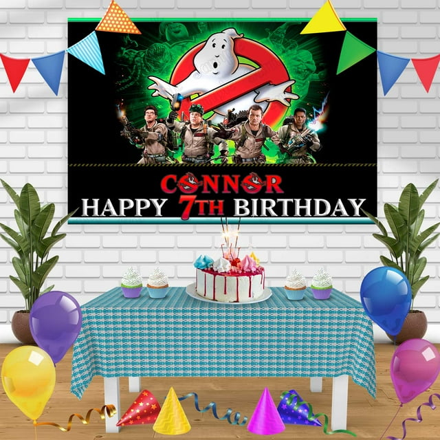 Ghostbusters Birthday Banner Personalized Party Backdrop Decoration 60 ...