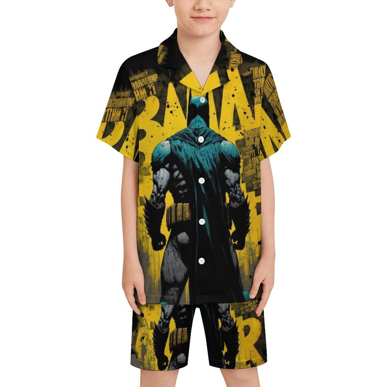 Ghostbusters Boys Silk Pajamas Button Down Sleepwear Satin Nightwear 2 ...