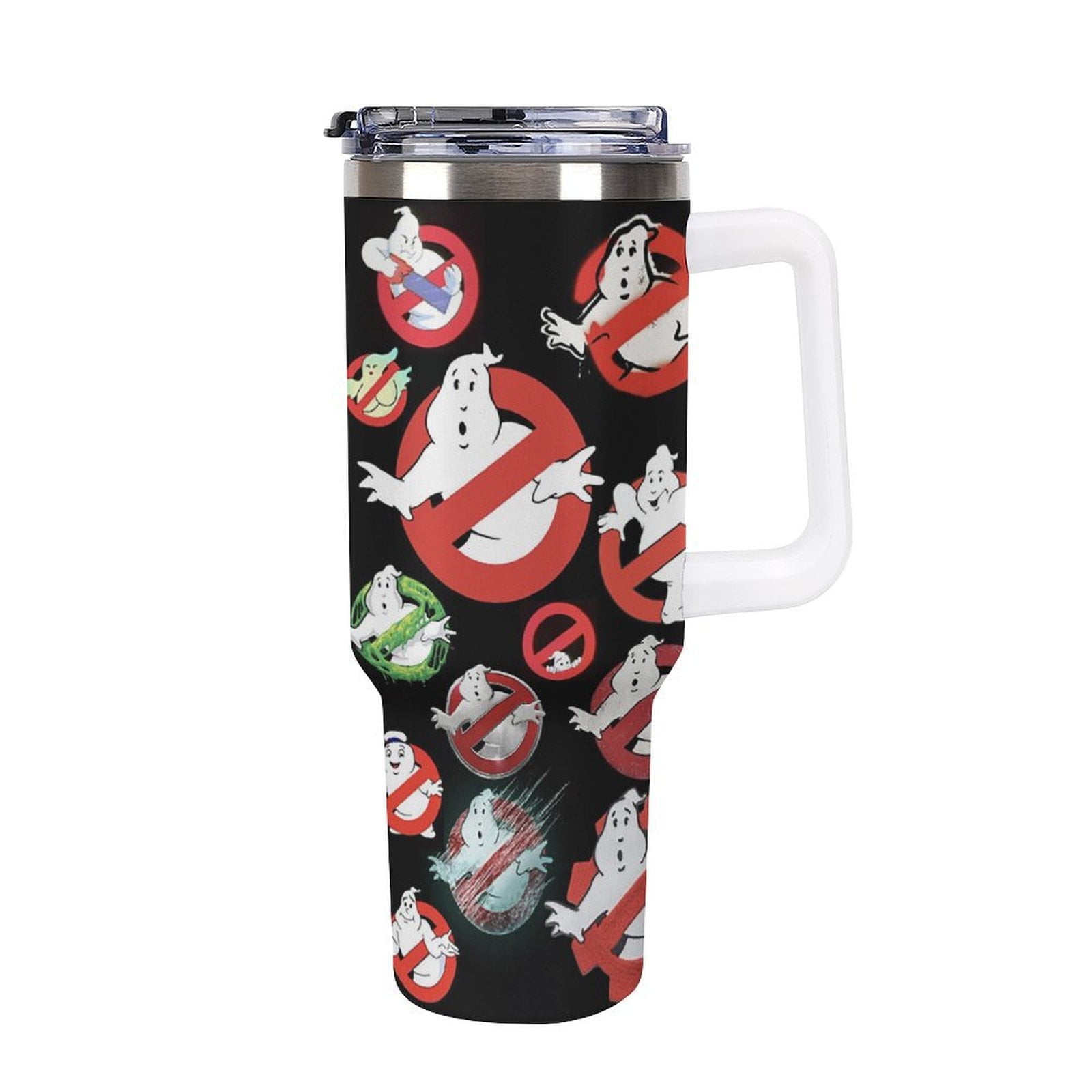 Ghostbusters Car Cup Tumbler with Handle & Straw 40 Oz Cupholder Water ...