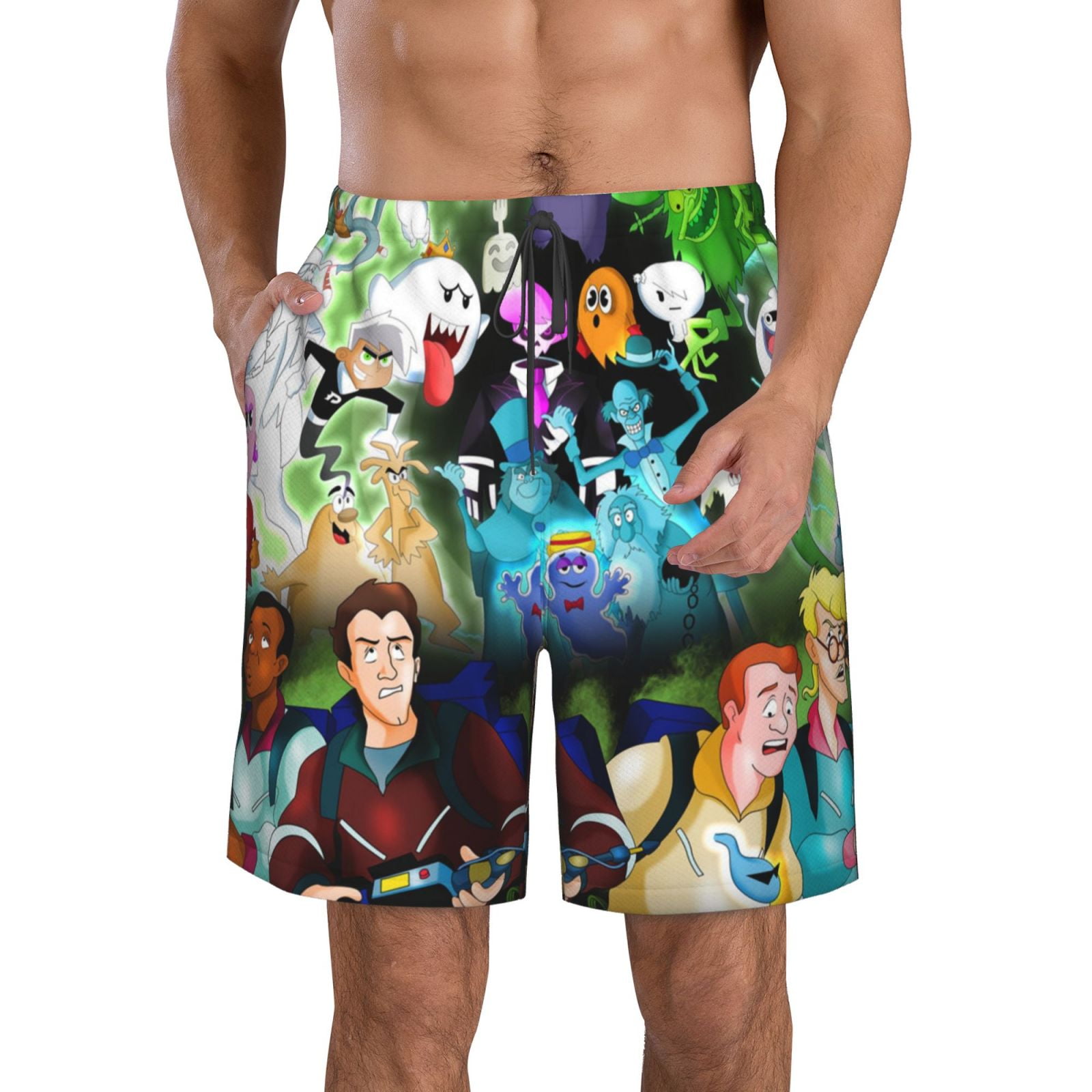 Ghostbusters Characters Men's Beach Shorts Swim Trunks Casual Quick Dry ...
