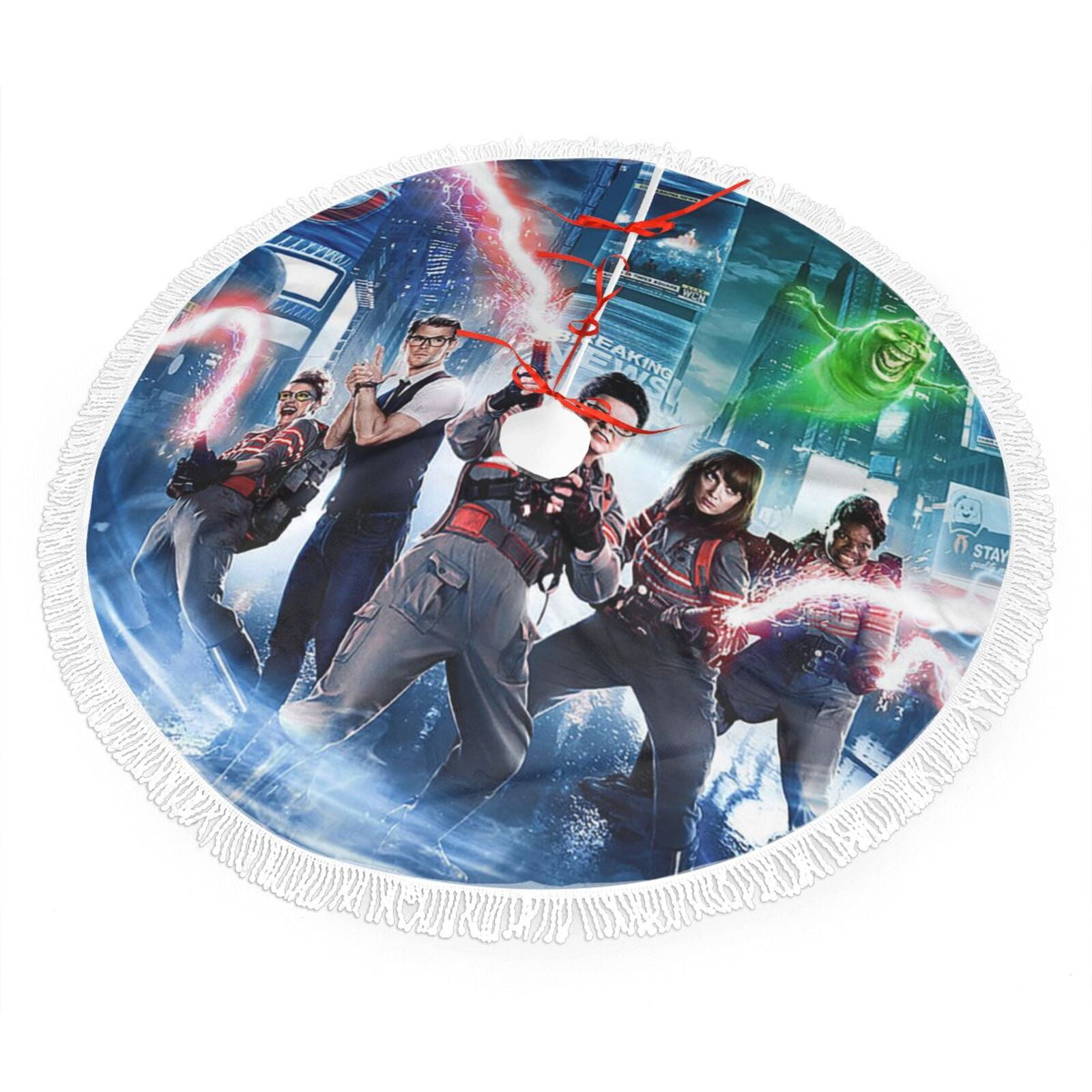 Ghostbusters Christmas Tree Skirt, 36" Xmas Tree Skirts Mat, Winter ...