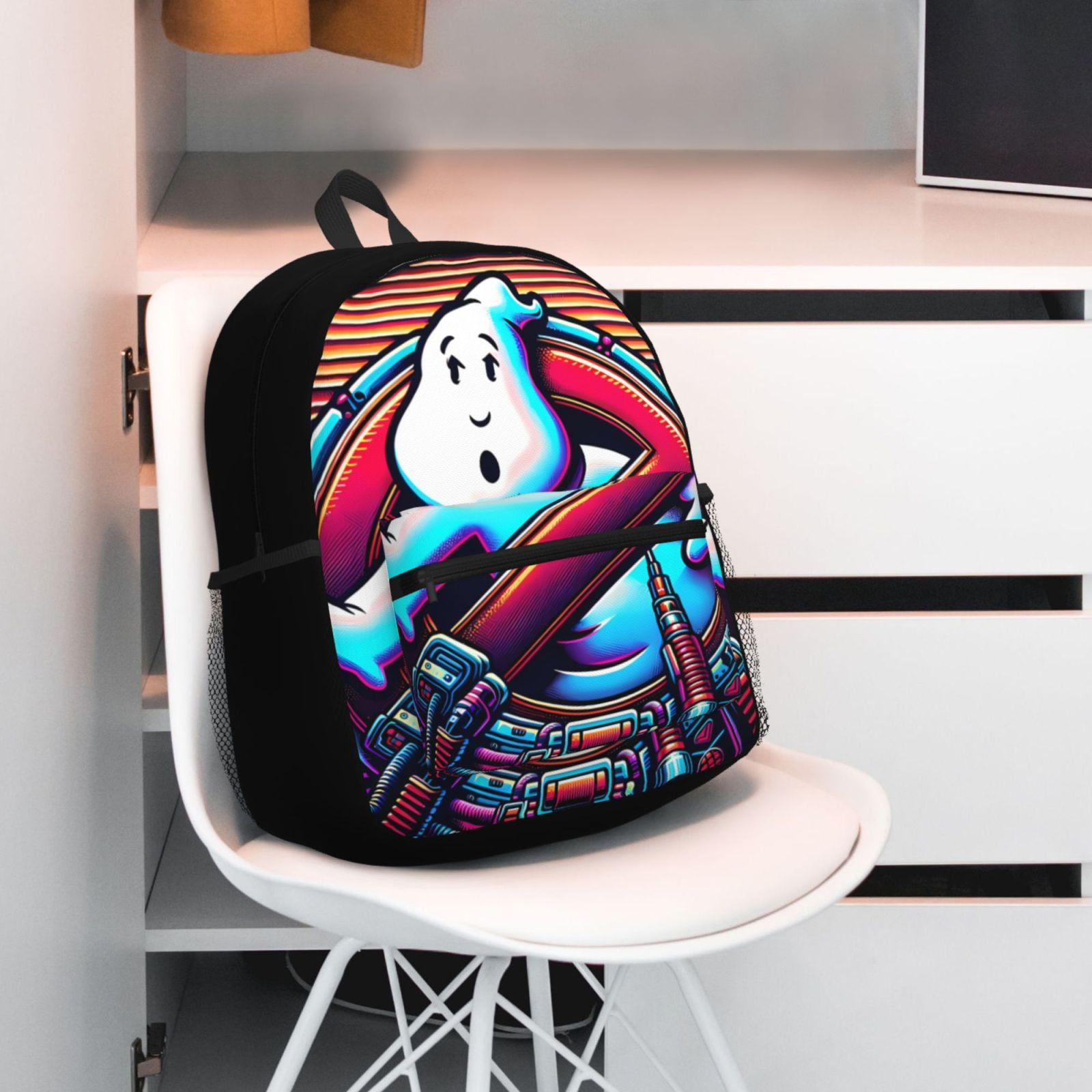 Ghostbusters Customized lightweight and comfortable backpack Zippered ...