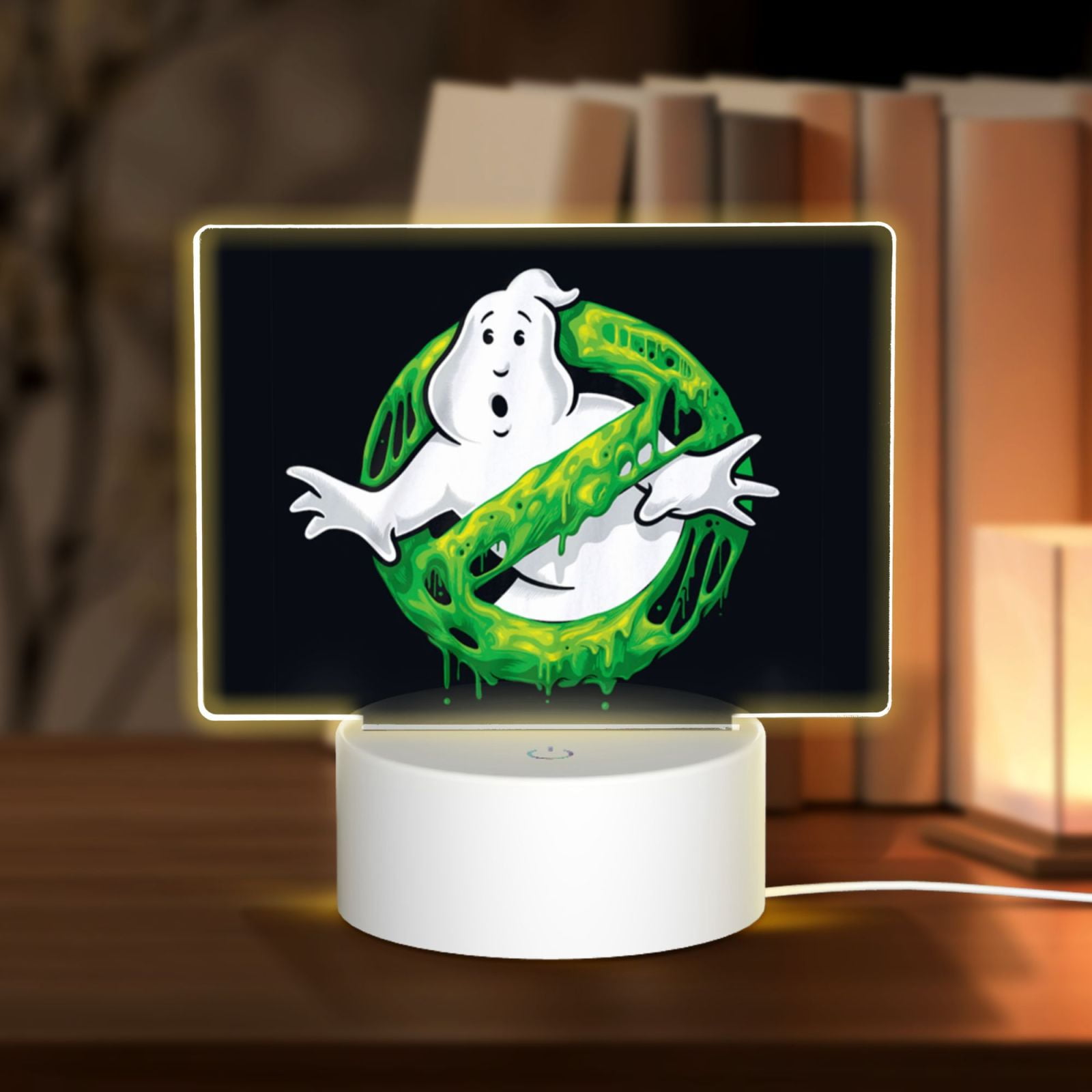 Ghostbusters Film Logo Acrylic Night Light Adjustable 3 Light Modes USB ...