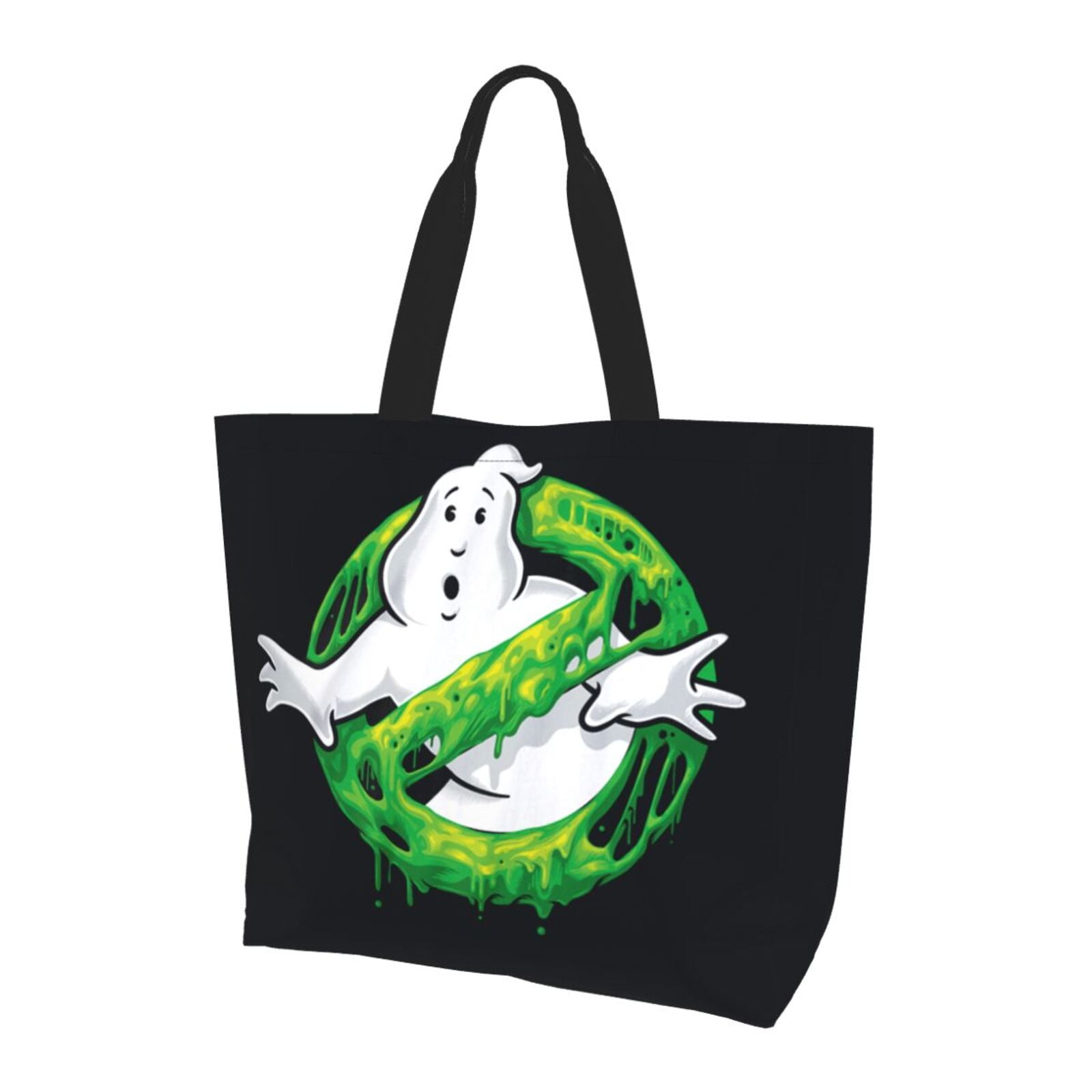 Ghostbusters Film Logo Tote Bags Reusable Women Shoulder Bag Grocery ...