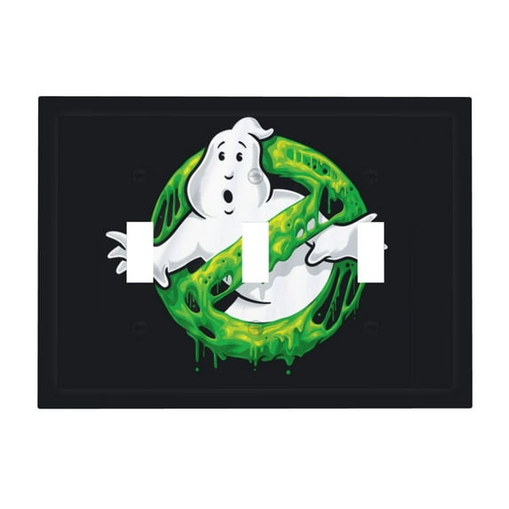Ghostbusters Film Logo Wall Plate Cover 3 Gang Toggle Decorative Light ...