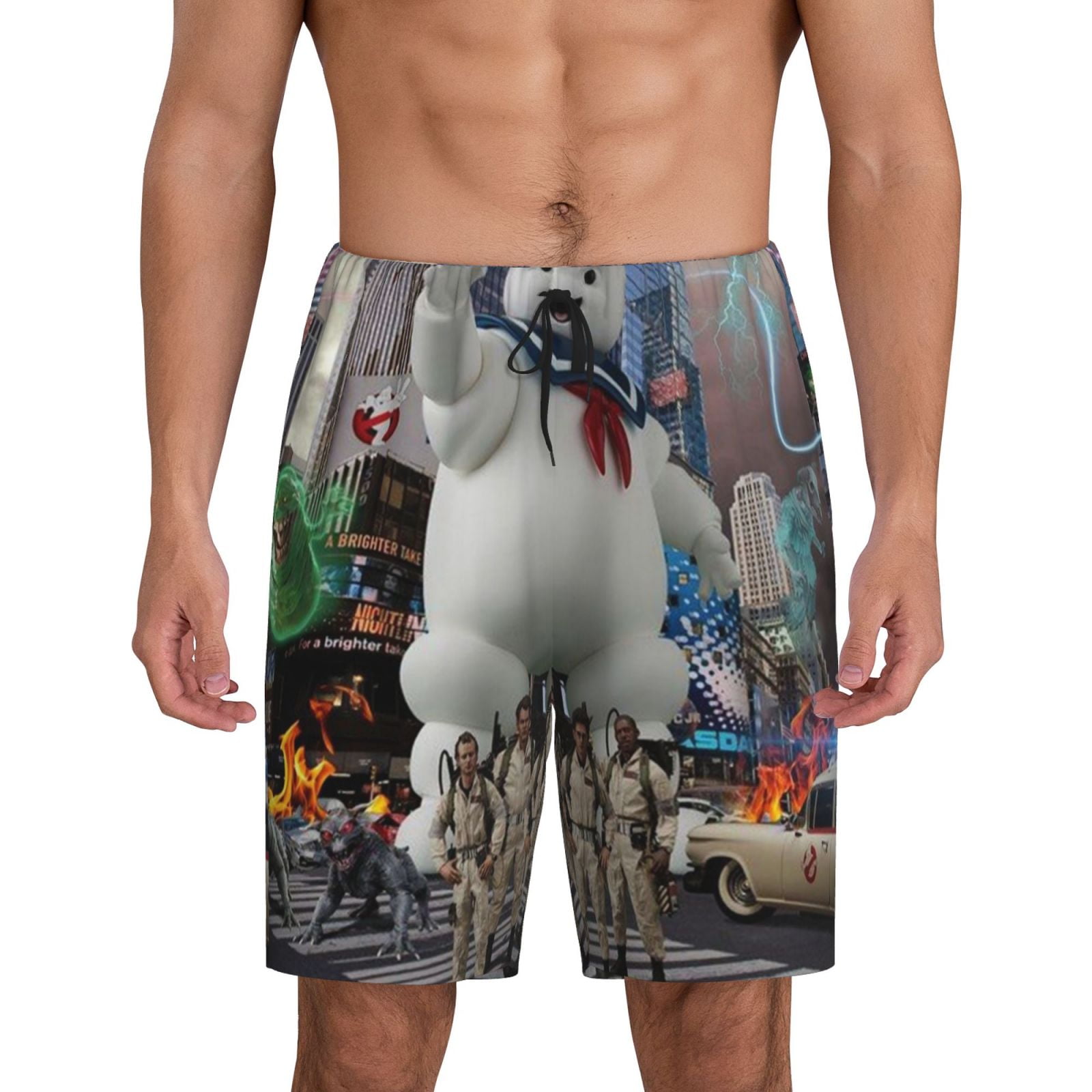 Ghostbusters Film Men's Short Pajama Pants Lightweight Daily Lounge ...