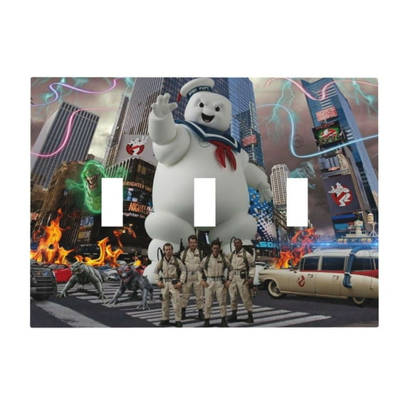 Ghostbusters Film Wall Plate Cover 3 Gang Toggle Decorative Light ...