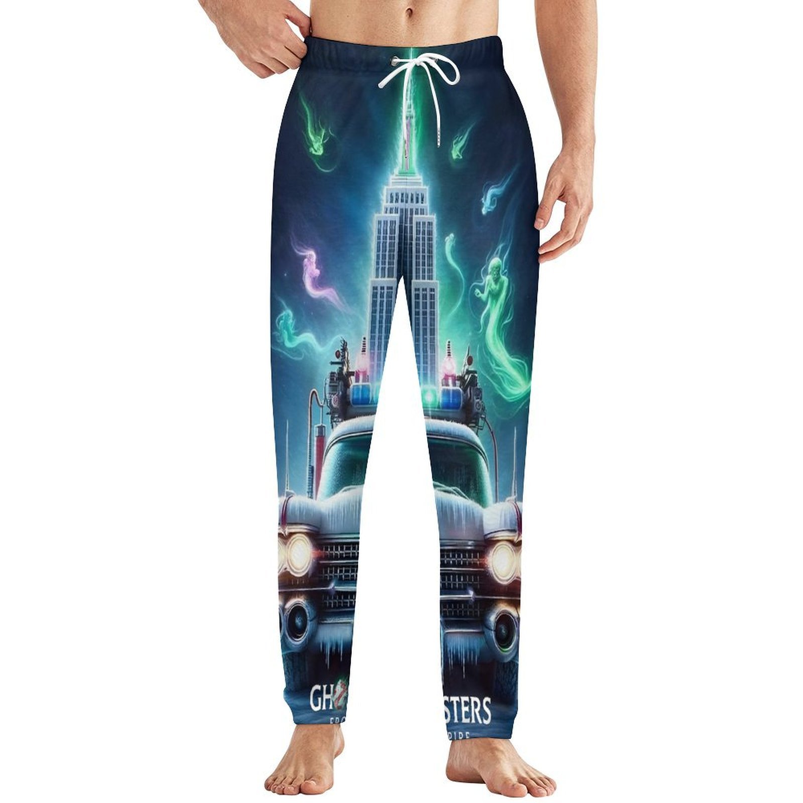Ghostbusters Flannel Men's Pajama Pants Bottoms Home Loose Plush Pajama ...
