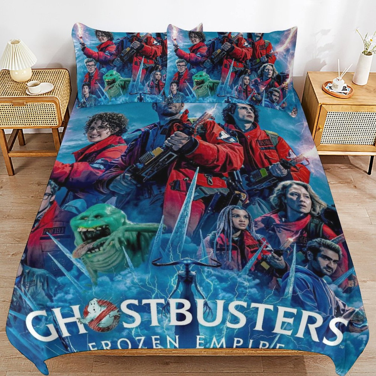 Ghostbusters Frozen Empire Bed Duvet Cover Microfiber Bedding Sets 3D ...