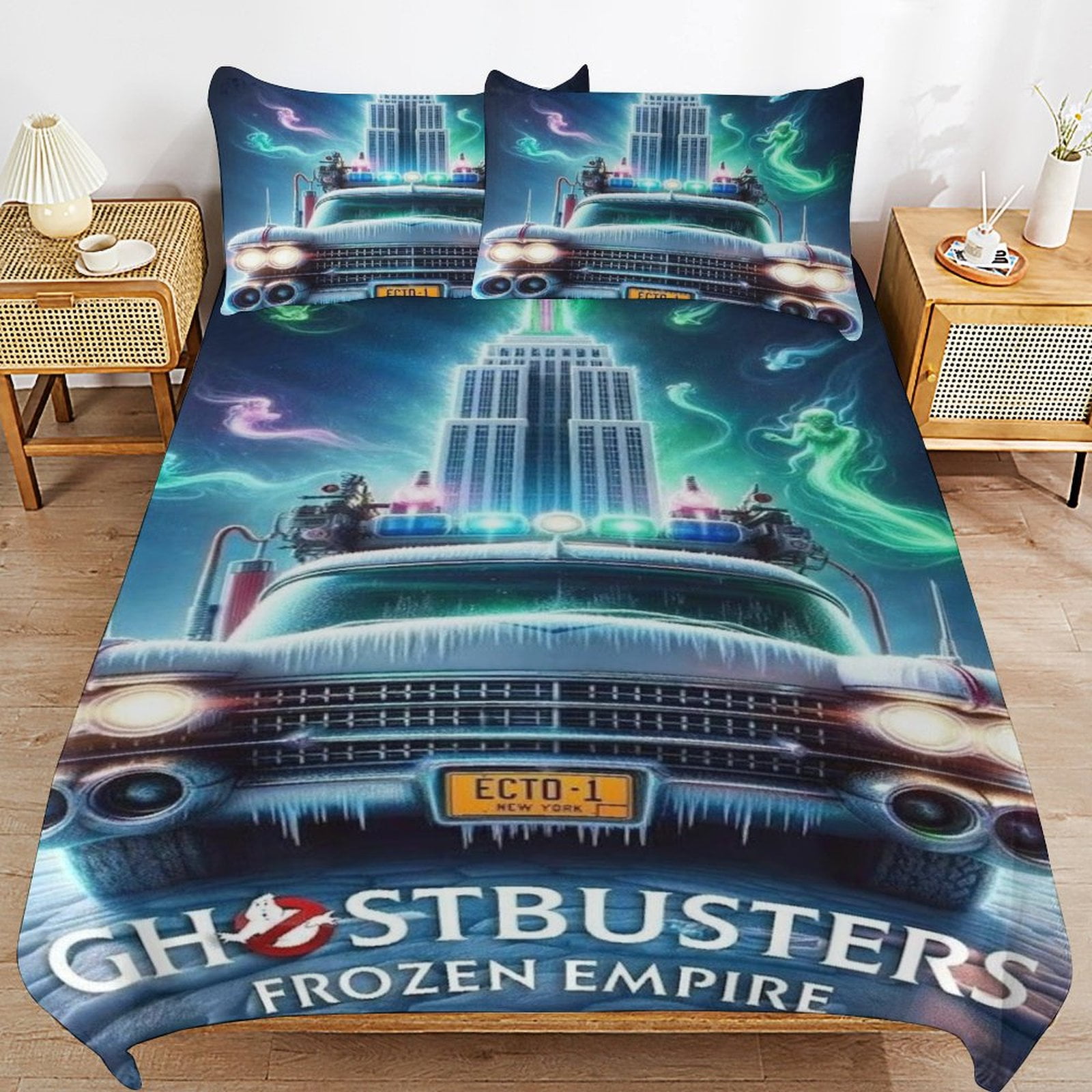 Ghostbusters Frozen Empire Bed Duvet Cover Microfiber Bedding Sets 3D ...