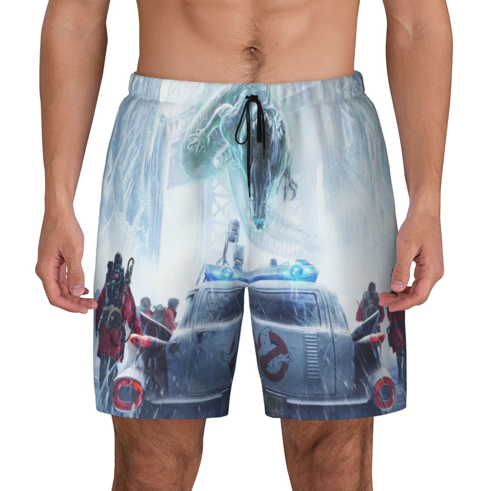 Ghostbusters Frozen Empire Film Men's Board Shorts Swim Trunks Quick ...