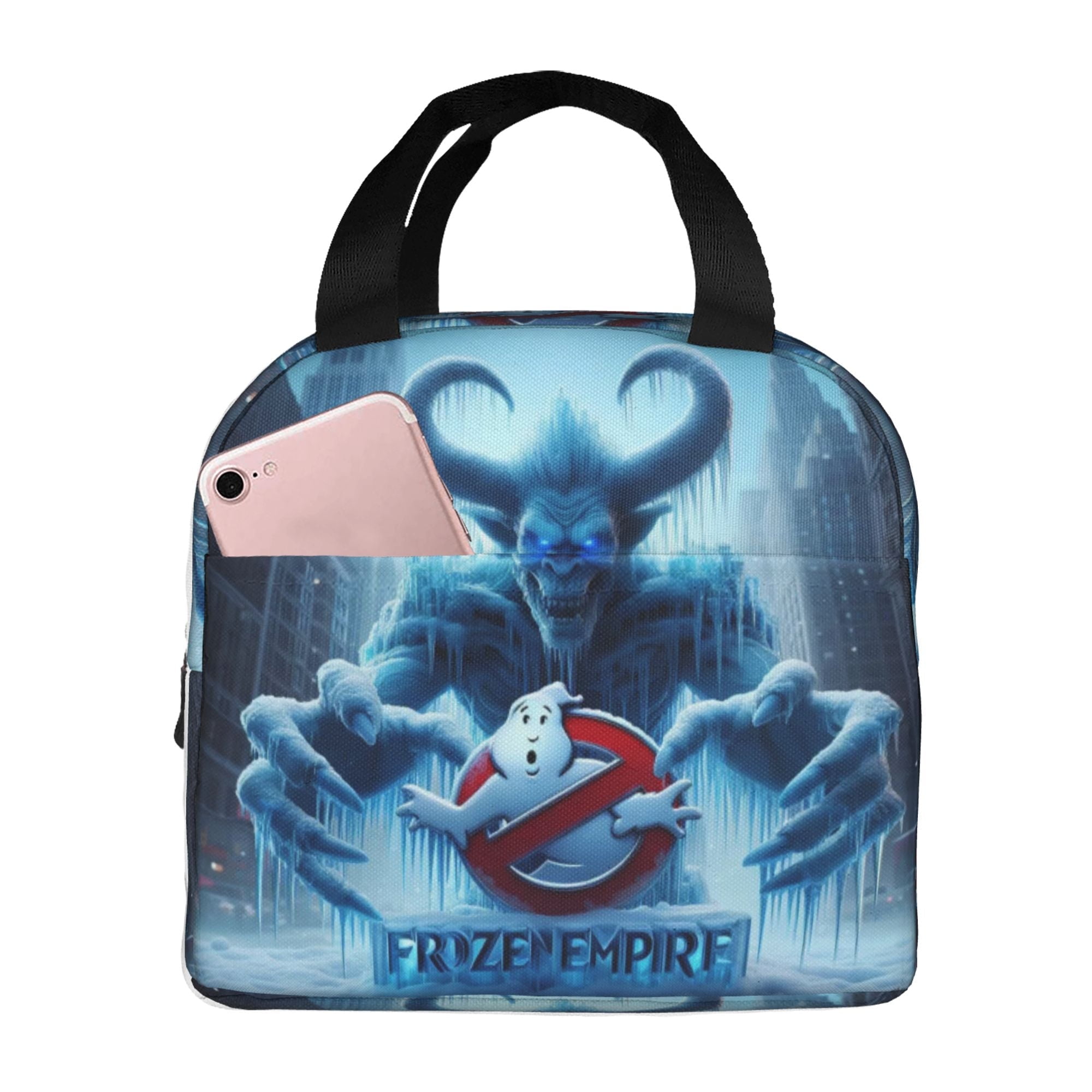 Ghostbusters Frozen Empire Lunch Bag Tote Bag Insulated Lunch Box ...