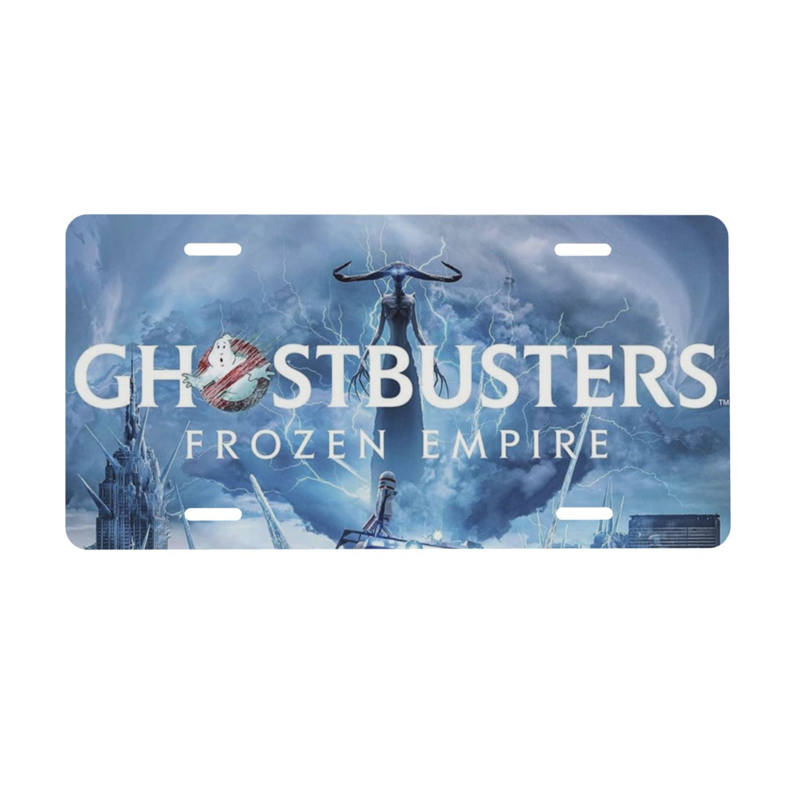Ghostbusters Frozen Empire Poster License Plate Cover Aluminum Novelty ...