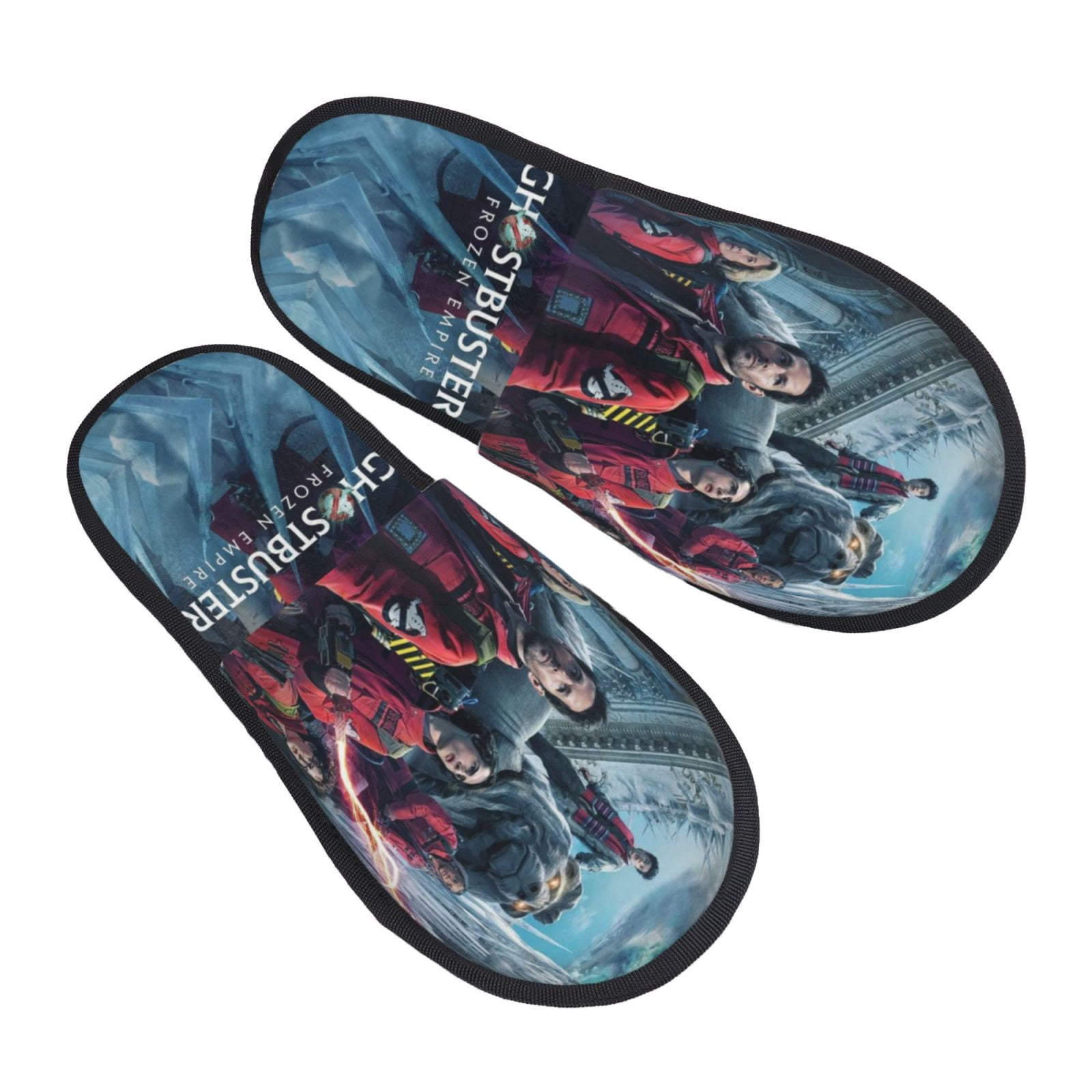 Ghostbusters Furry Slippers For Men Women Fuzzy House Slippers Winter ...