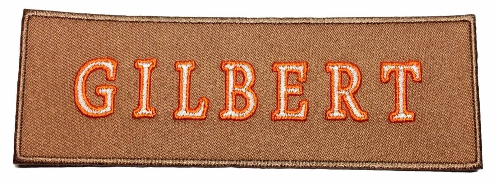 Ghostbusters GILBERT Name Tag Tan Embroidered Iron On Patch - Walmart.com