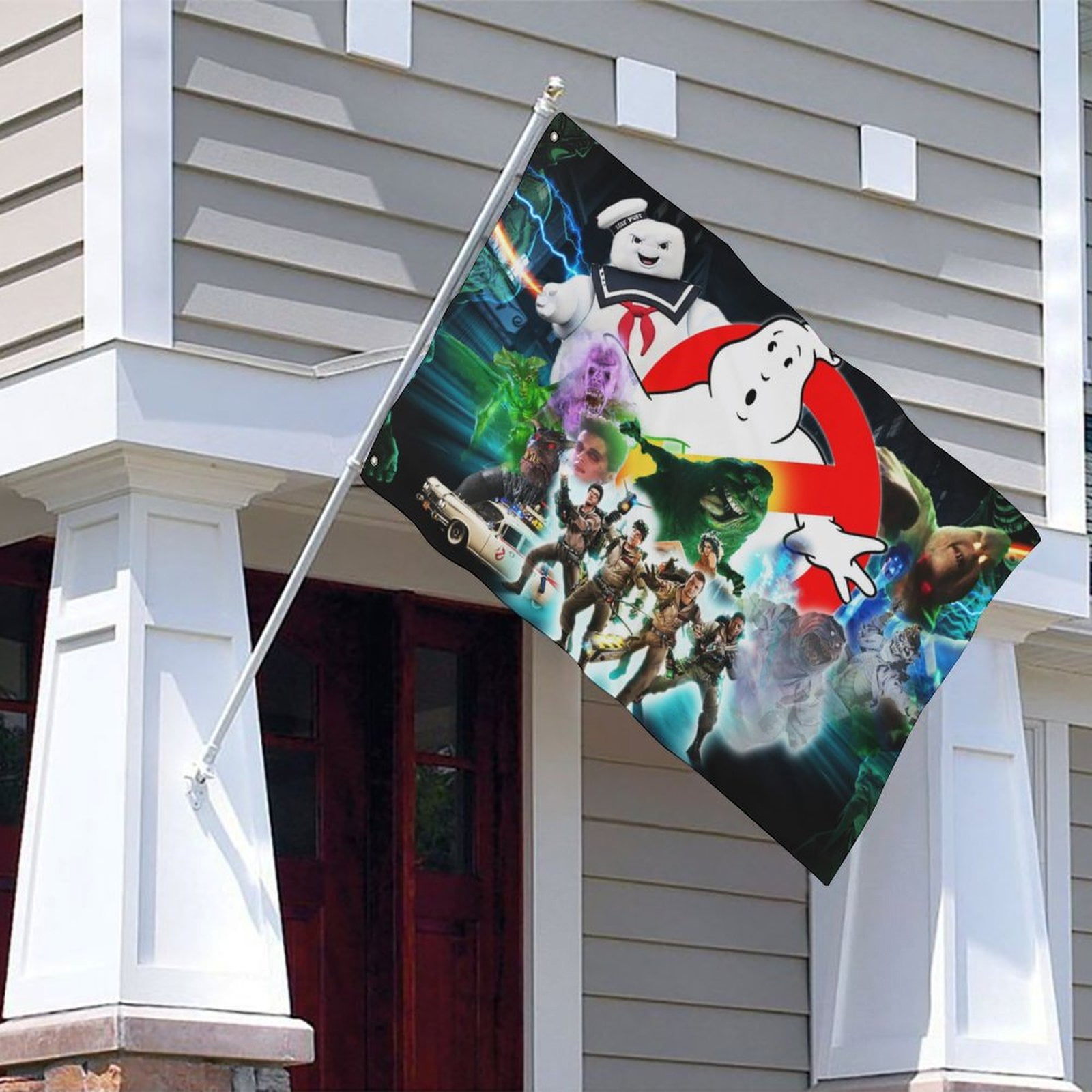 Ghostbusters Garden Banner - Double-Sided House Outdoor Flag for Yard ...