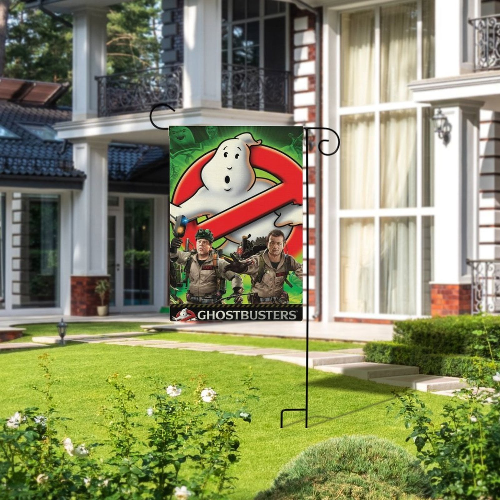 Ghostbusters Garden Banner - Double-Sided House Outdoor Flag for Yard ...