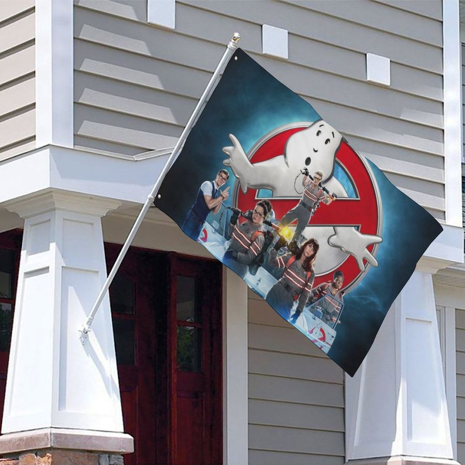 Ghostbusters Garden Banner - Double-Sided House Outdoor Flag for Yard ...