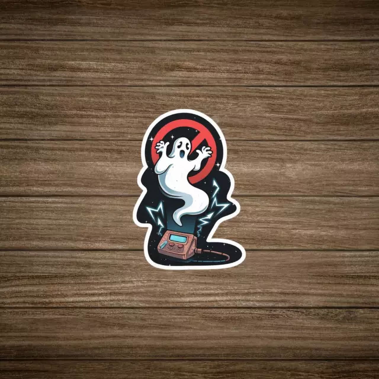 Ghostbusters No Ghost Cartoon Sticker - Cute Spooky Vinyl Decalphone ...