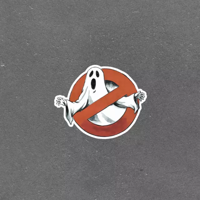 Ghostbusters No Ghost Logo Sticker - Watercolor Art Decalphone Decal ...