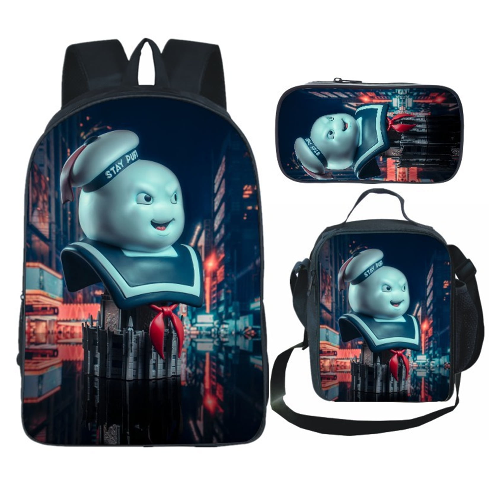 Ghostbusters Graphic Backpack+Small Case+Insulated Lunch Box Set ...