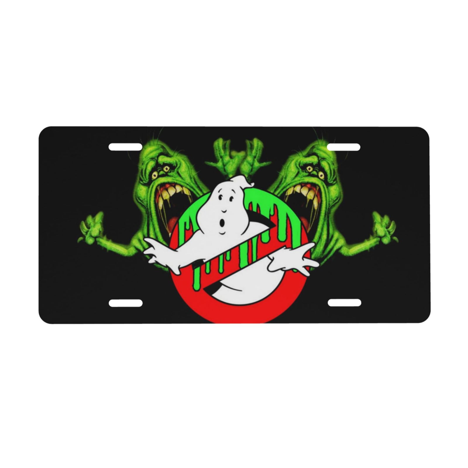Ghostbusters Green Slimer License Plate Cover Aluminum Novelty Vanity ...