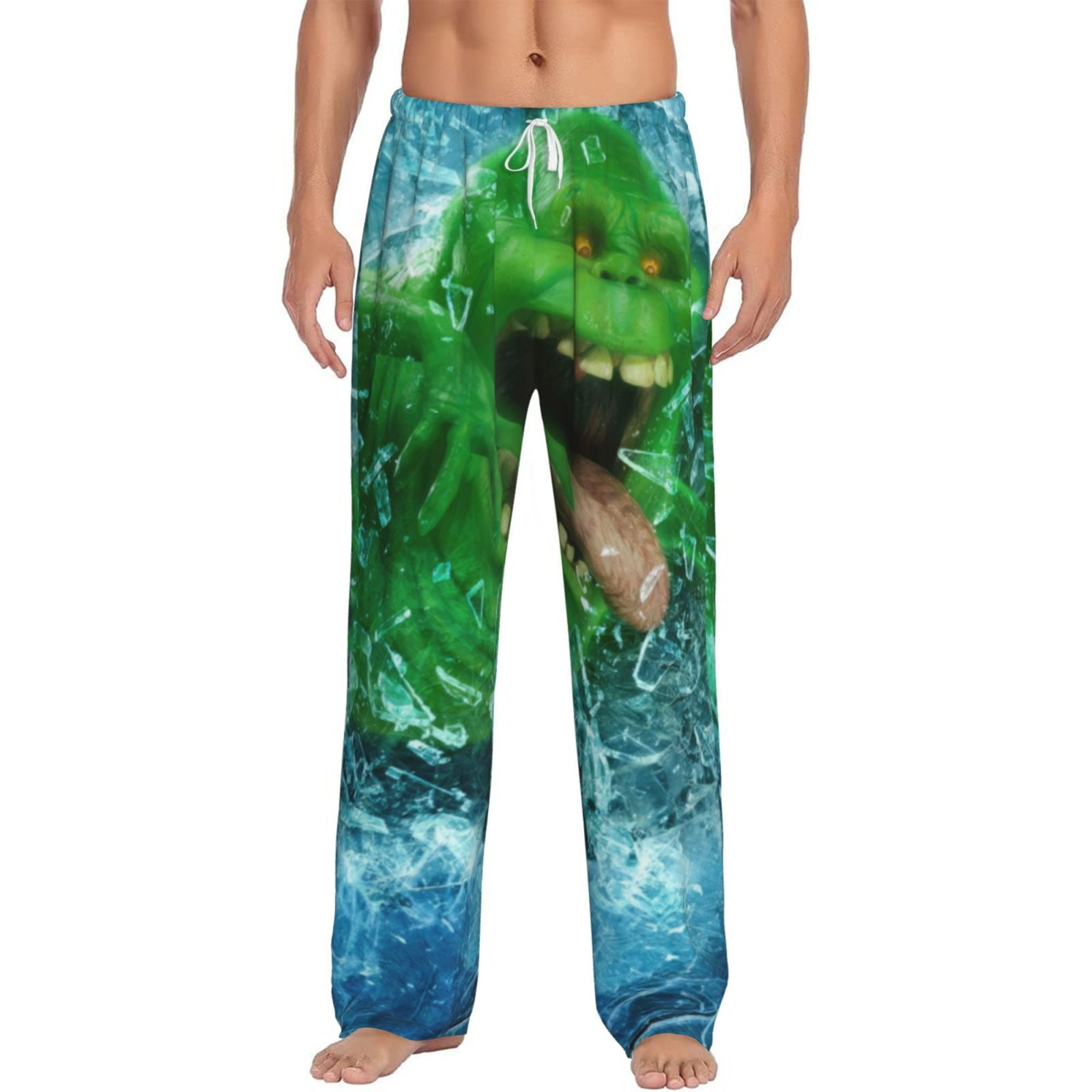 Ghostbusters Green Slimer Men's Pajama Pants With Pockets Lounge ...