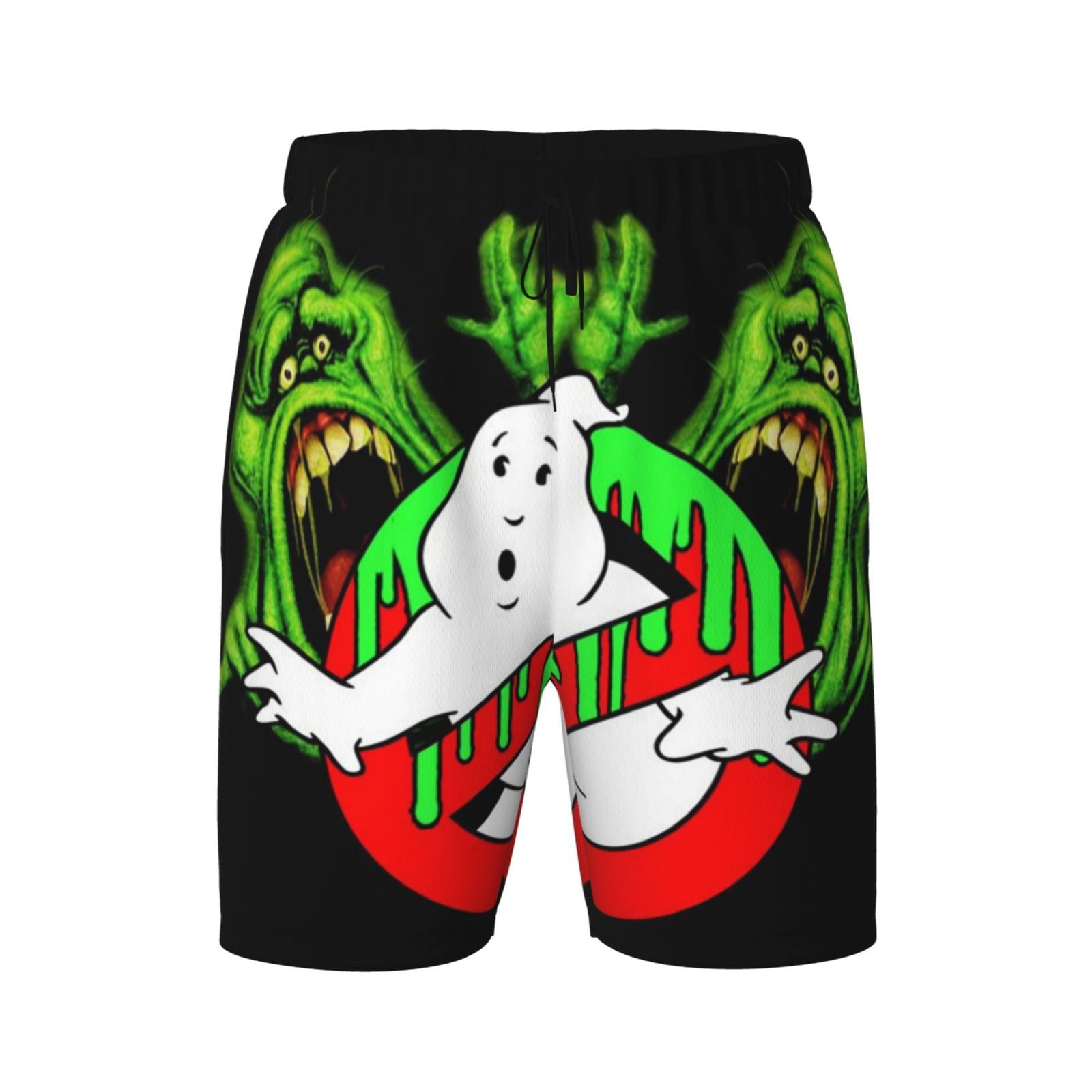 Ghostbusters Green Slimer Teen Swim Trunks Summer Beach Board Shorts ...