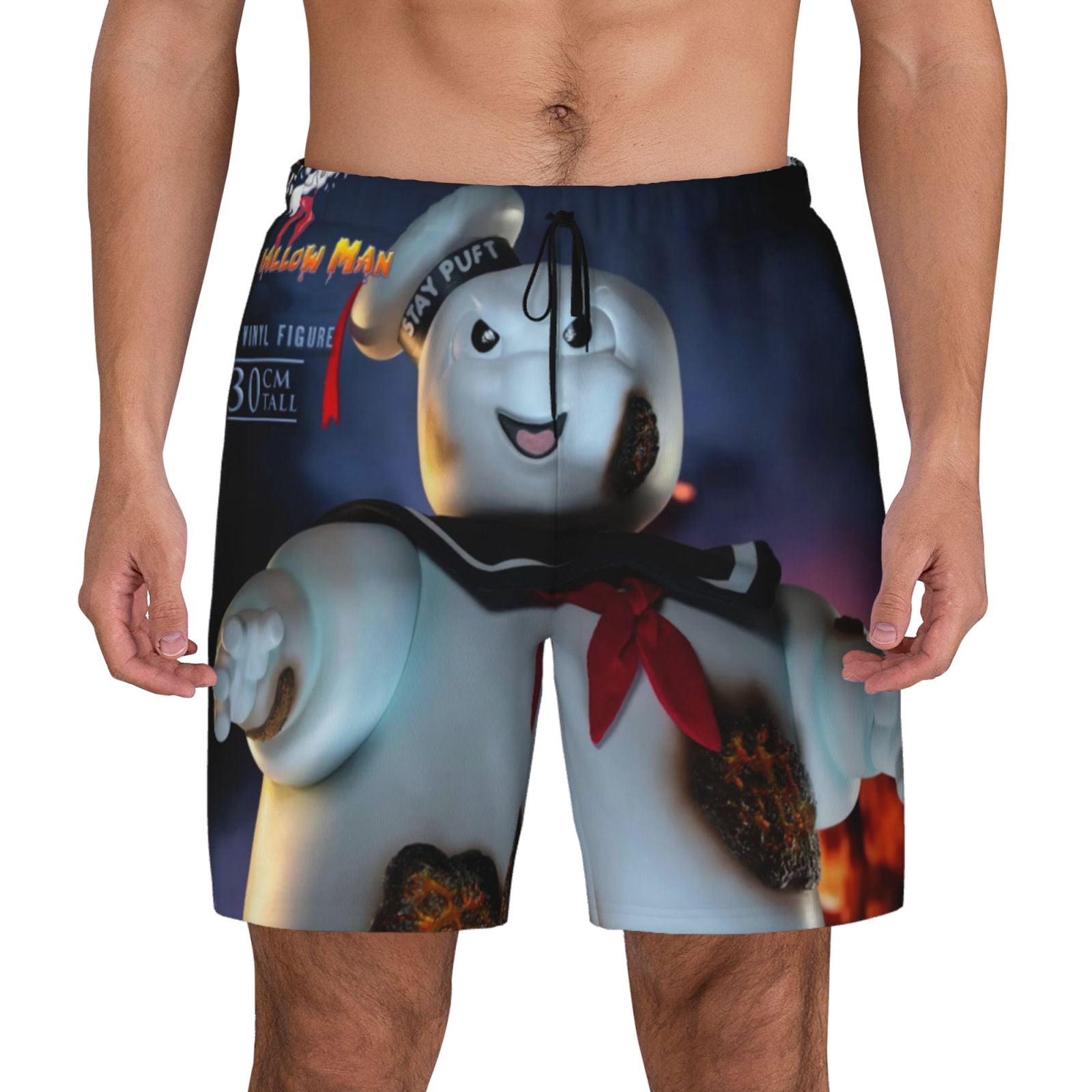 Ghostbusters Horror Stay Puft Men's Board Shorts Swim Trunks Quick Dry ...