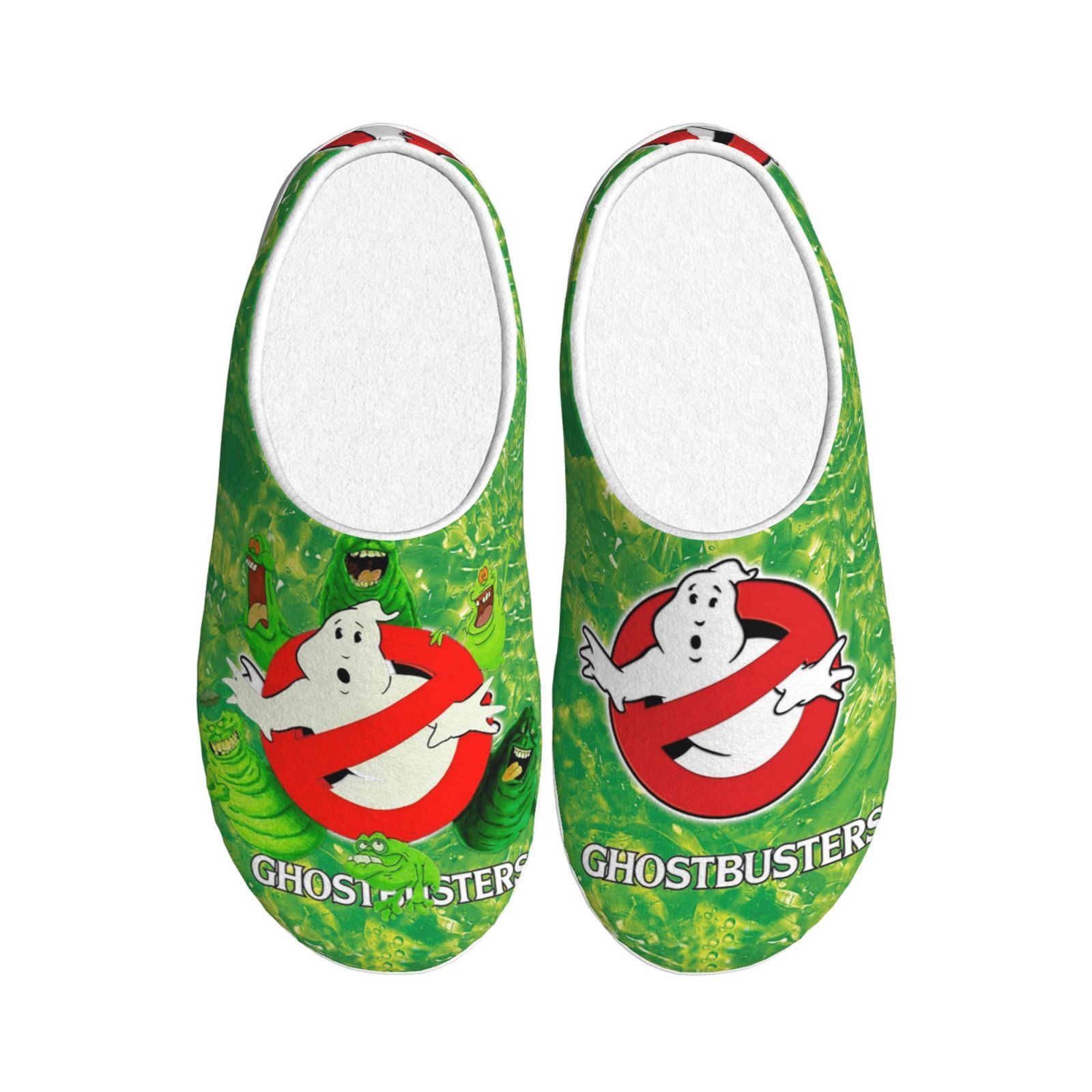 Ghostbusters House Cotton Slippers Slip-On Indoor Memory Foam House ...