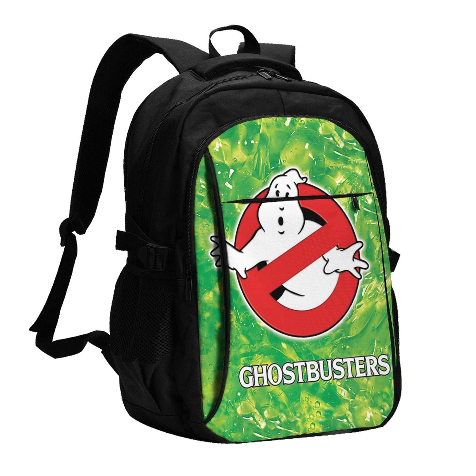 Ghostbusters Large Travel Laptop Backpack with USB Charging Port Business Computer Bag for Men ...