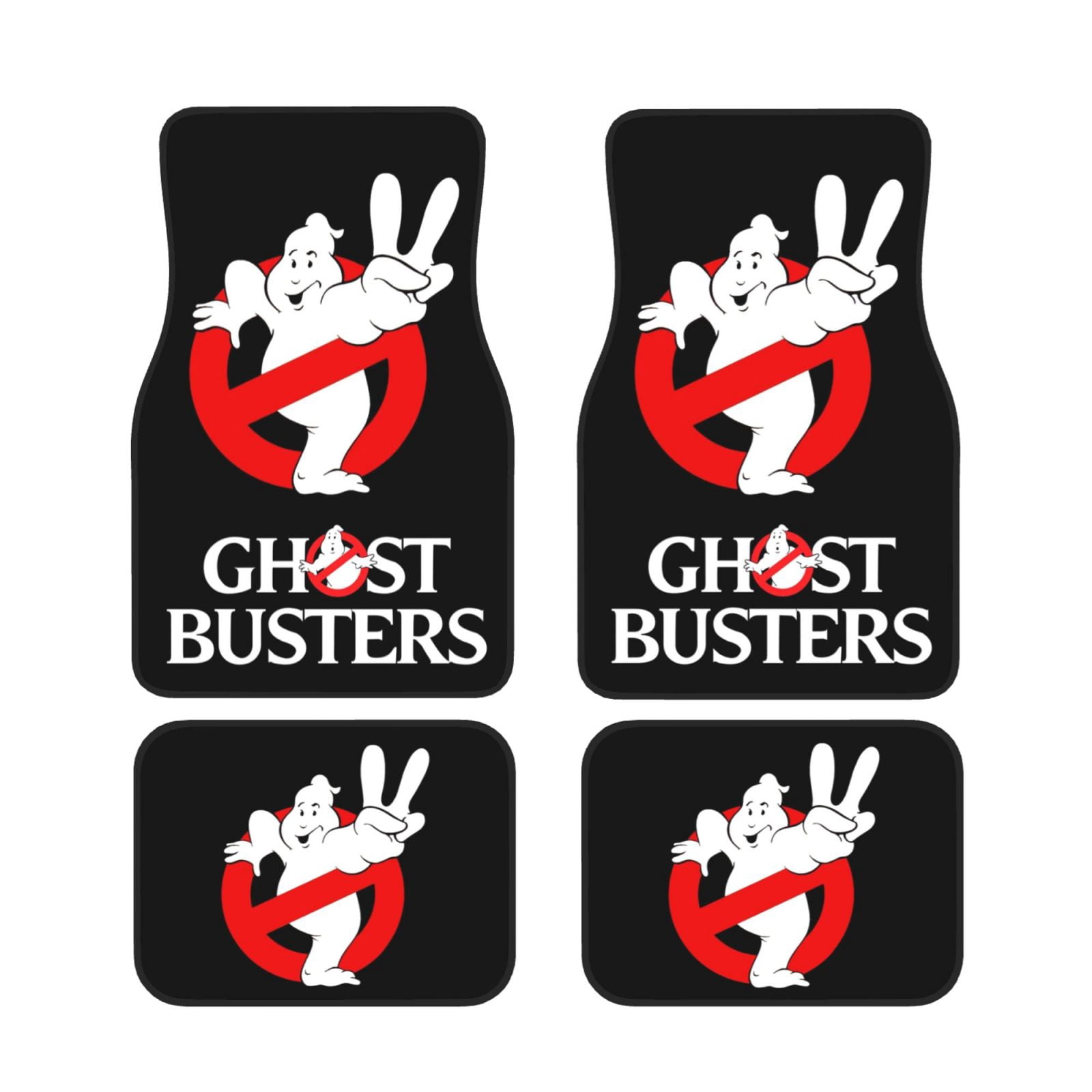 Ghostbusters Logo Car Floor Mats 4-Piece Full Set Front Rear Auto Foot ...