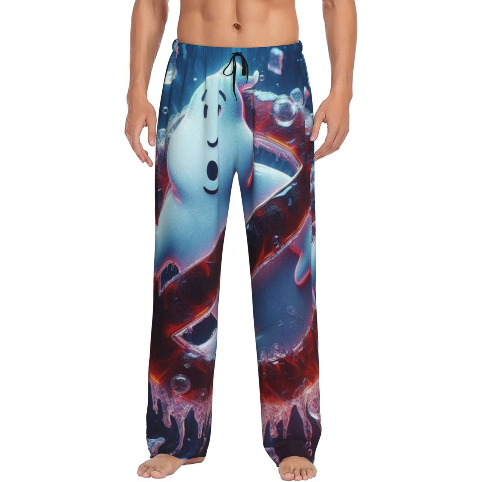 Ghostbusters Logo Cartoon Men's Pajama Pants With Pockets Lounge ...