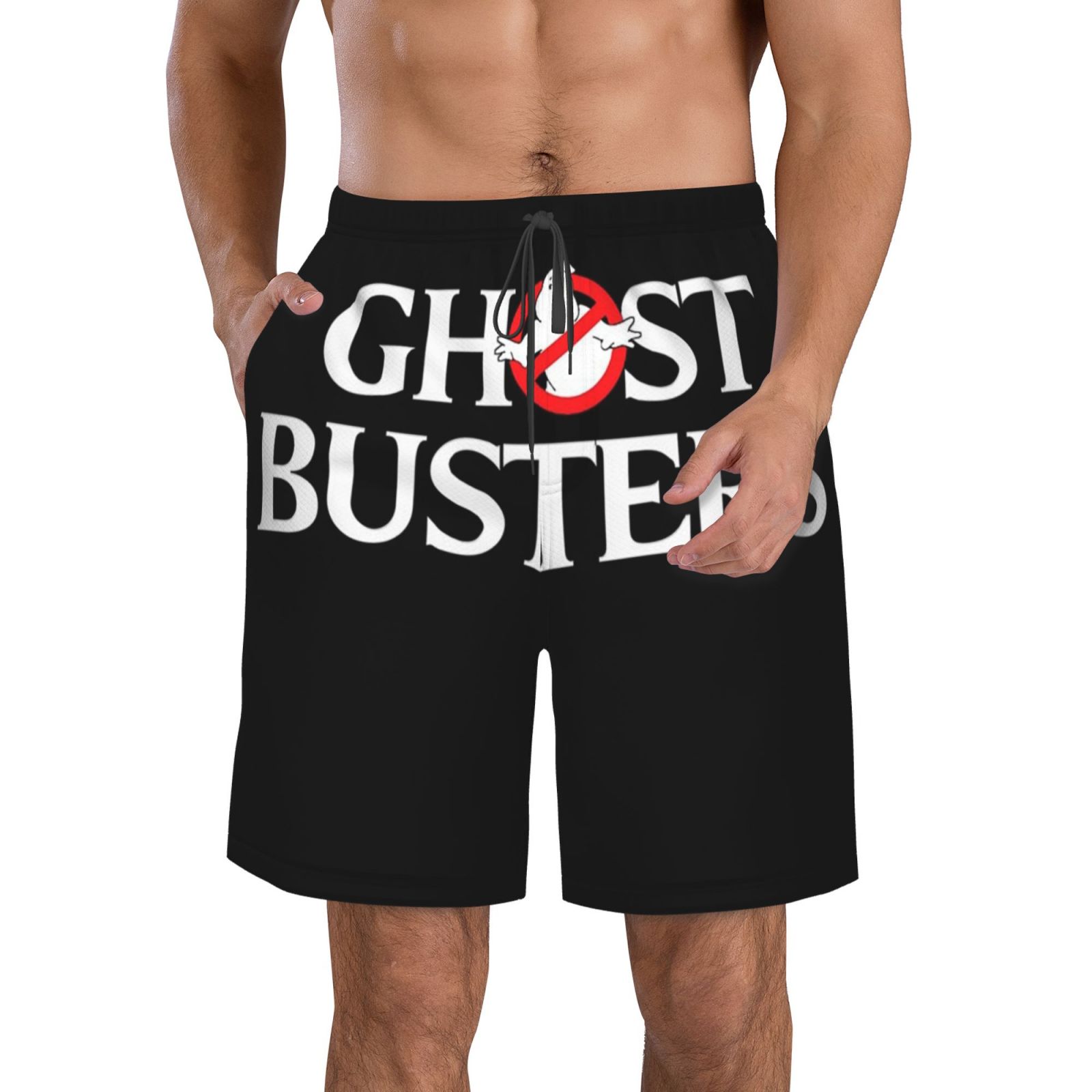 Ghostbusters Logo Men's Beach Shorts Swim Trunks Casual Quick Dry Board ...