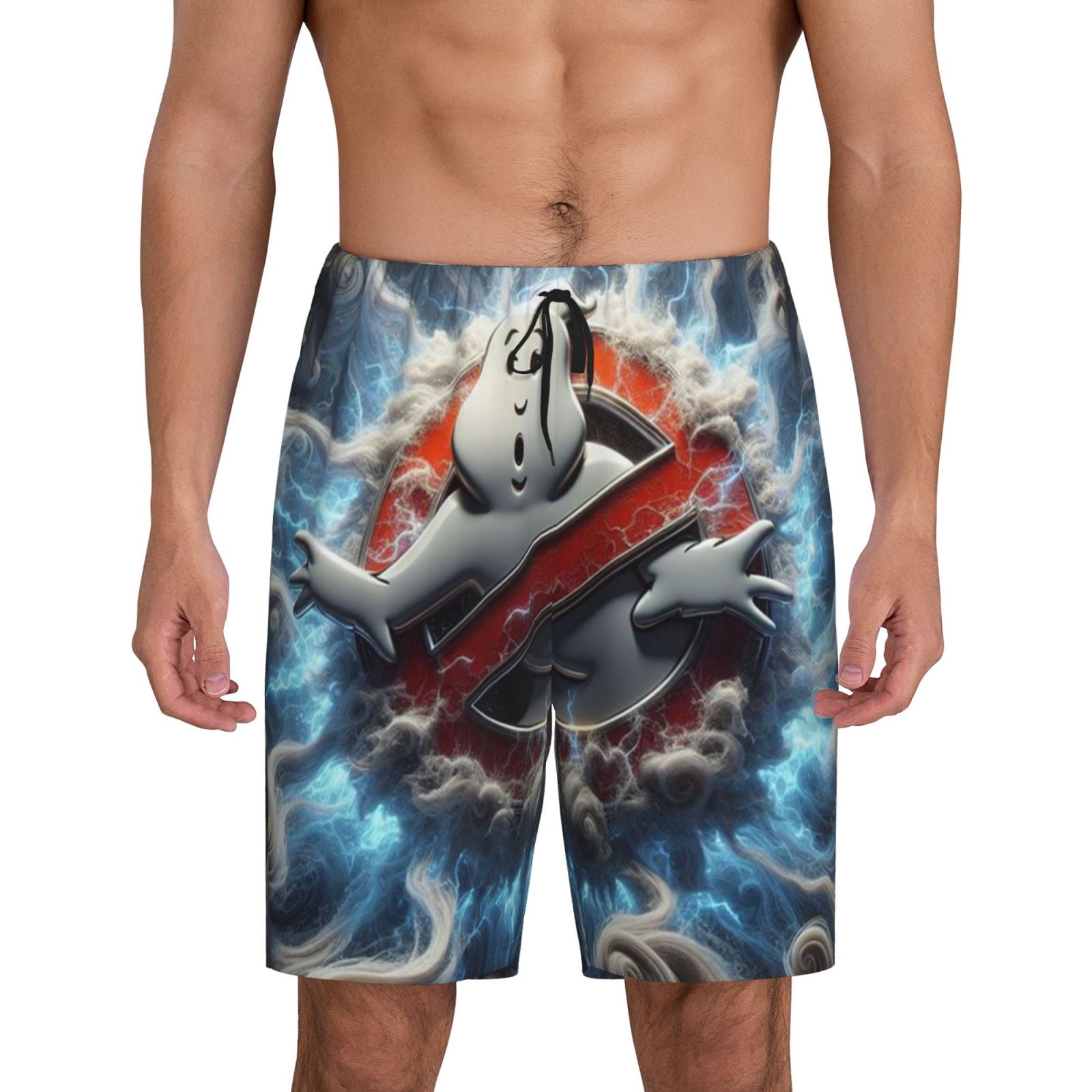 Ghostbusters Logo Men's Short Pajama Pants Lightweight Daily Lounge Shorts Bottoms Sleepwear ...