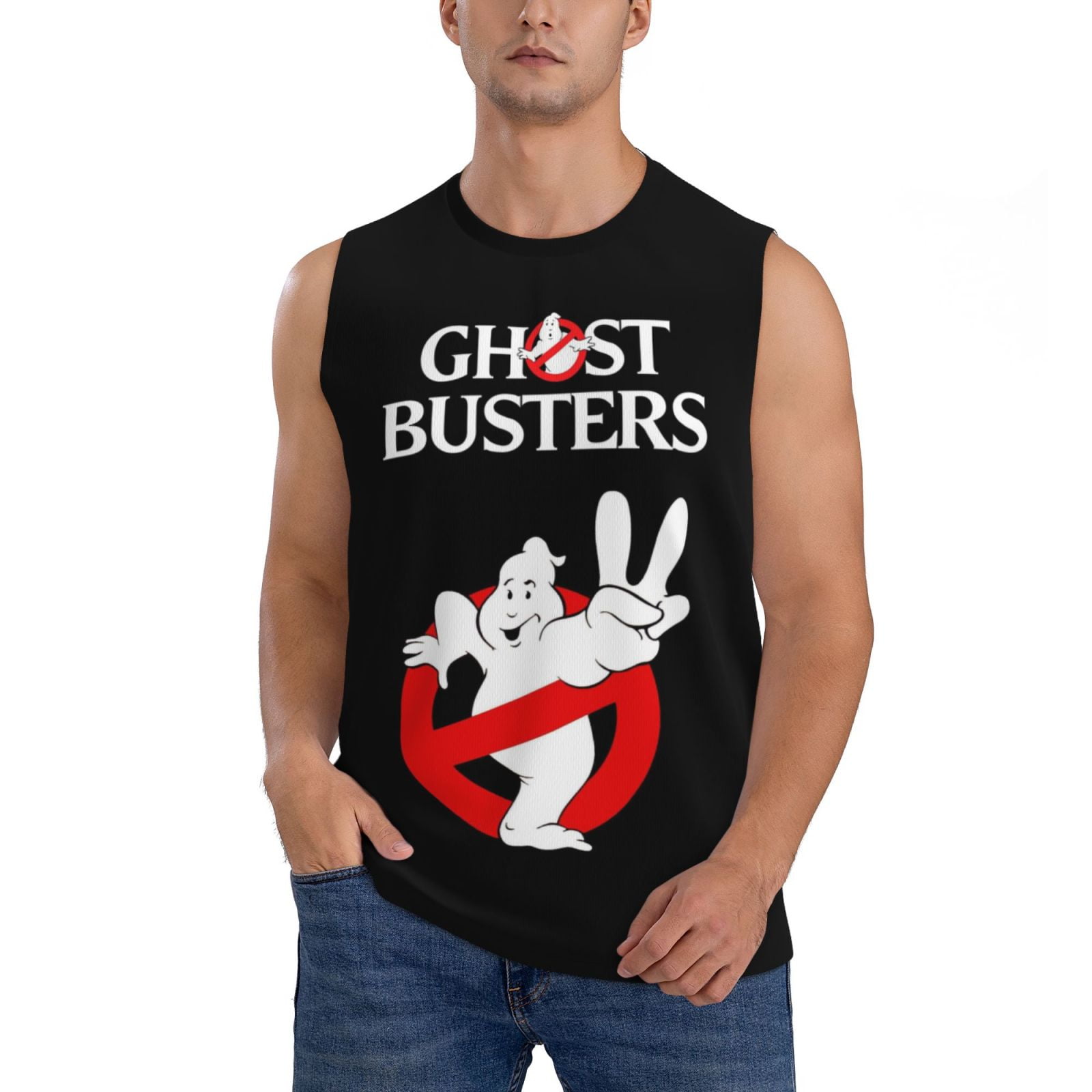 Ghostbusters Logo Men's Tank Top Lightweight Summer Sleeveless Tee ...