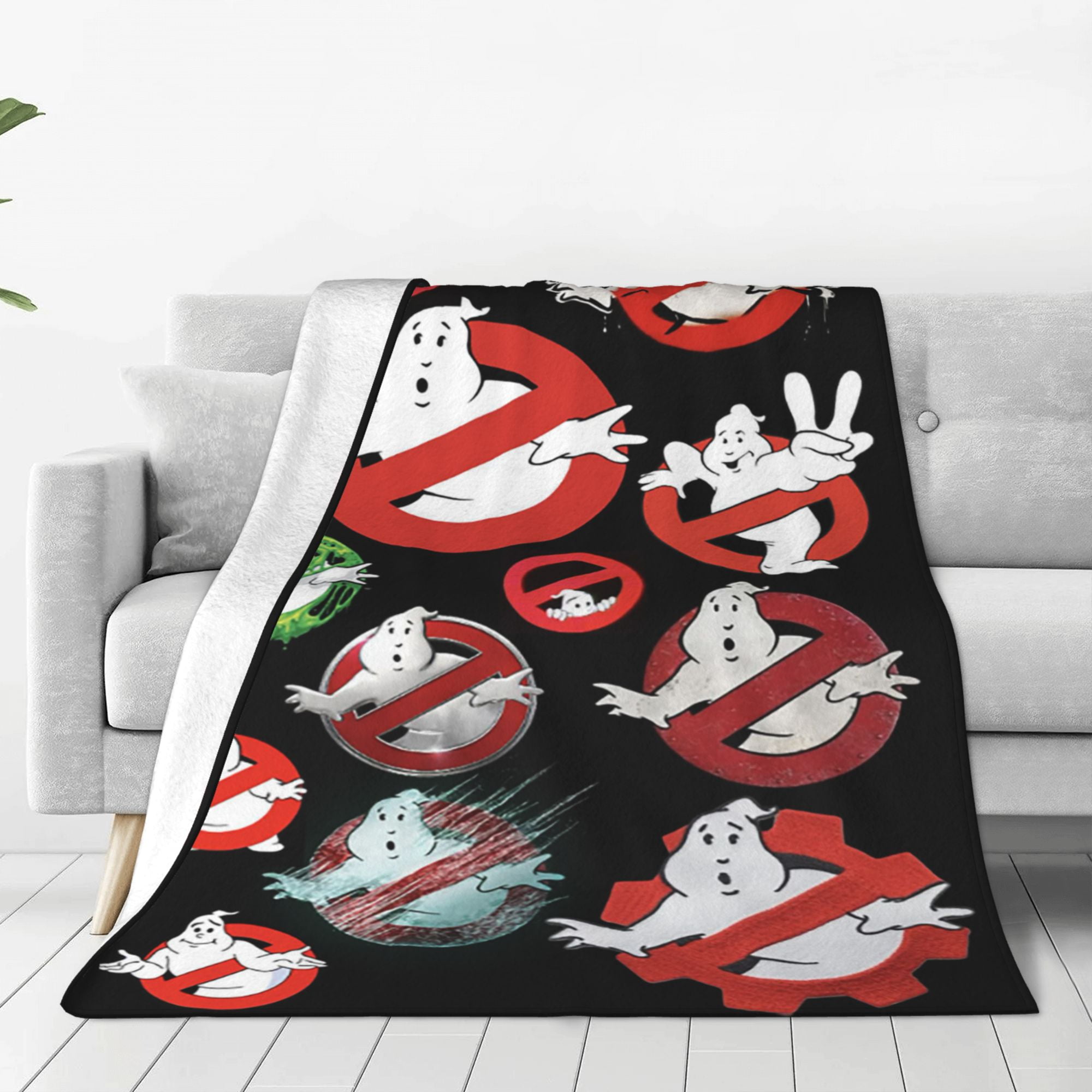 Ghostbusters Logo Soft Lightweight Bed Blankets Plush Fuzzy Cozy ...