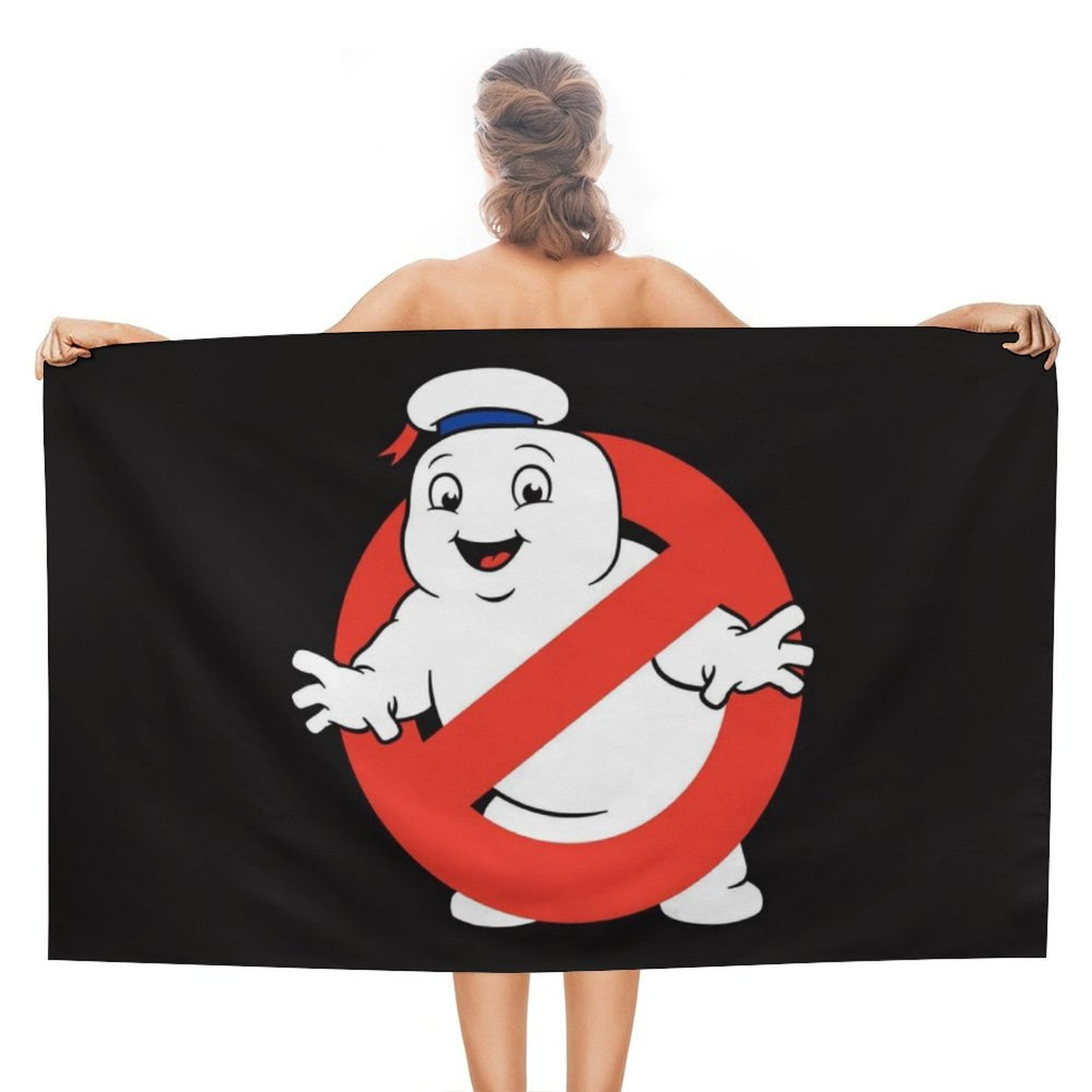 Ghostbusters Logo Stay Puft Beach Towel Microfiber Soft Absorbent Quick ...