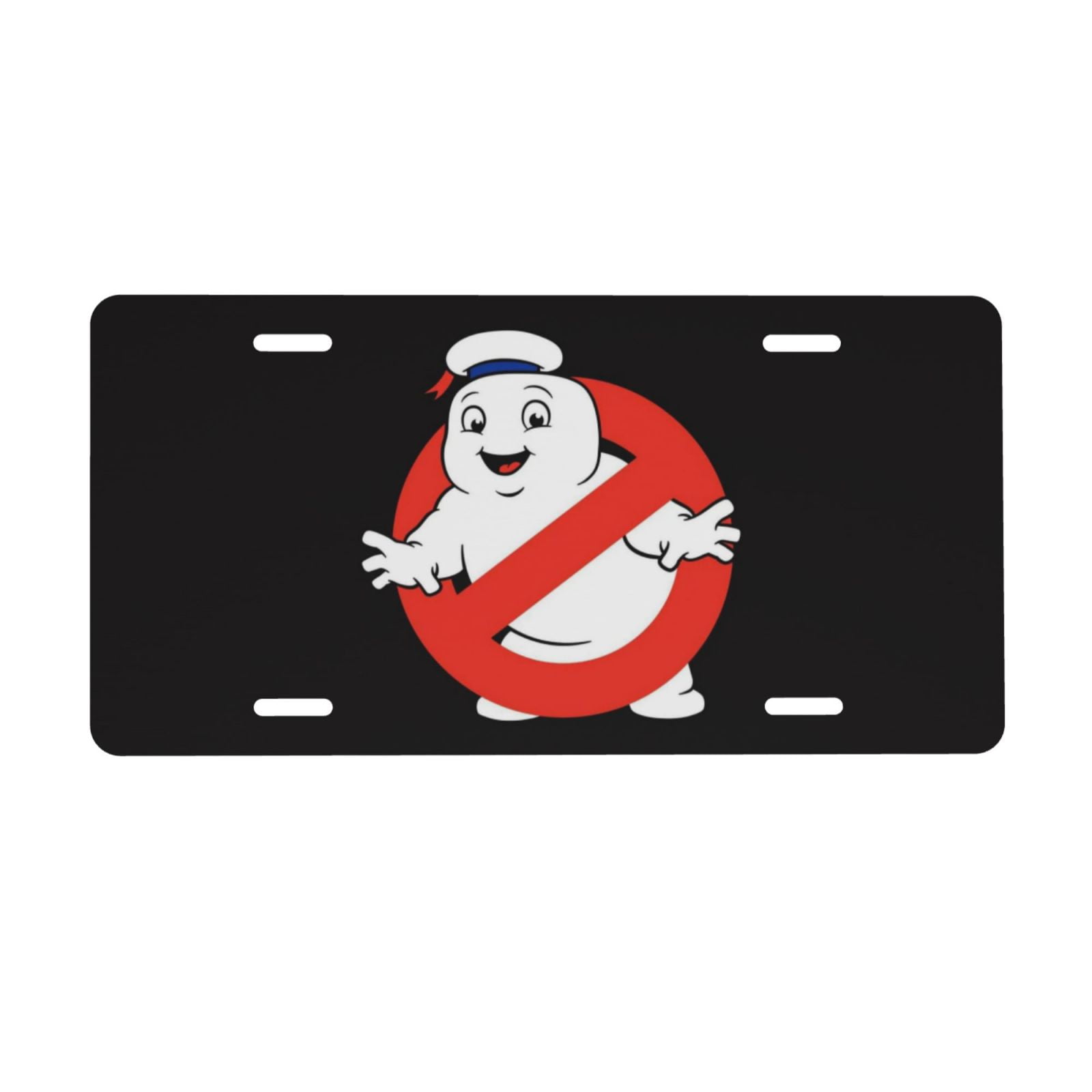 Ghostbusters Logo Stay Puft License Plate Cover Aluminum Novelty Vanity ...