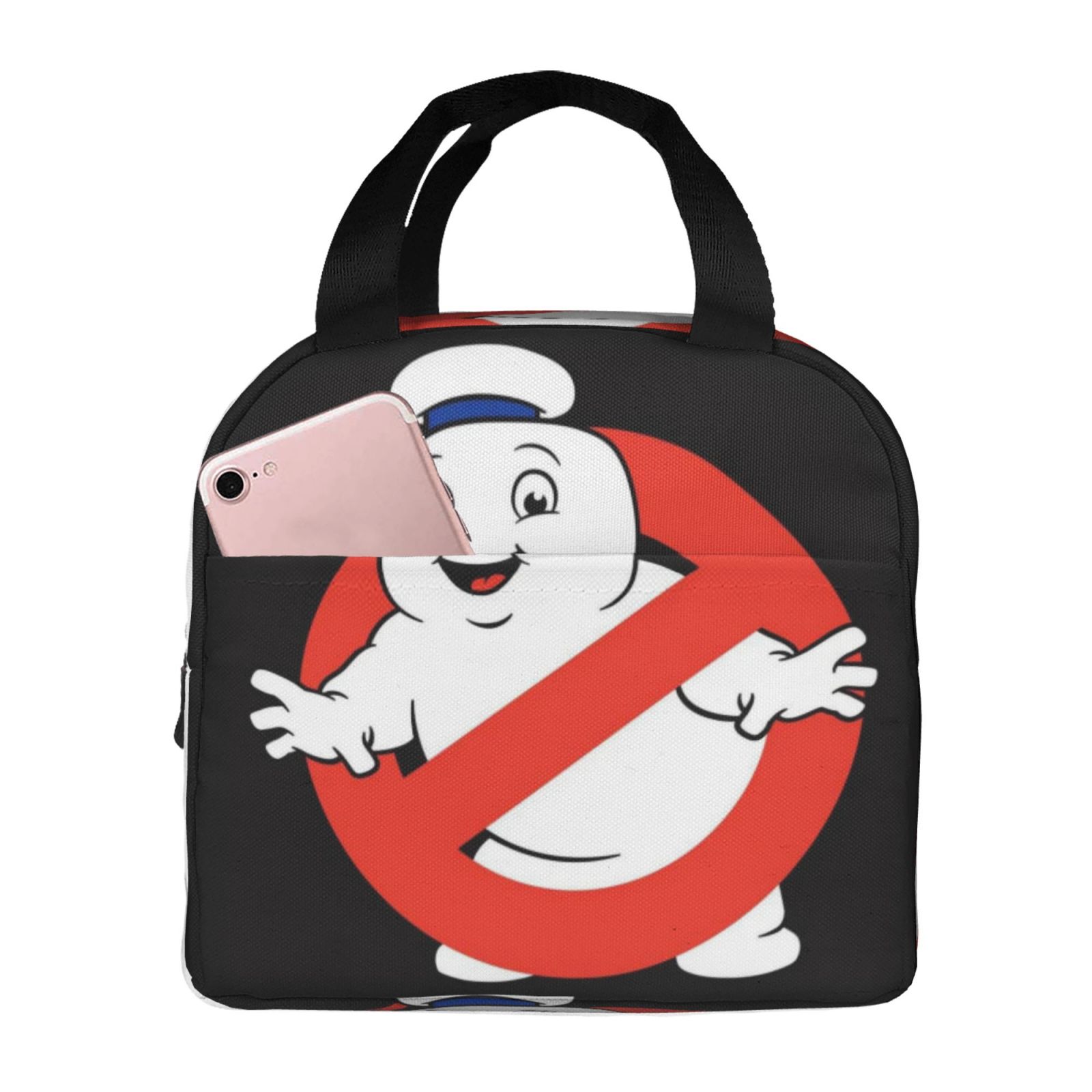 Ghostbusters Logo Stay Puft Lunch Bag Reusable Portable Lunch Box ...