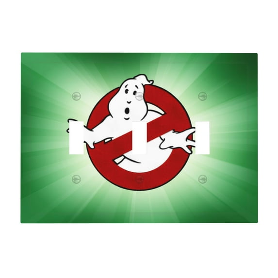 Ghostbusters Logo Wall Plate Cover 3 Gang Toggle Decorative Light ...