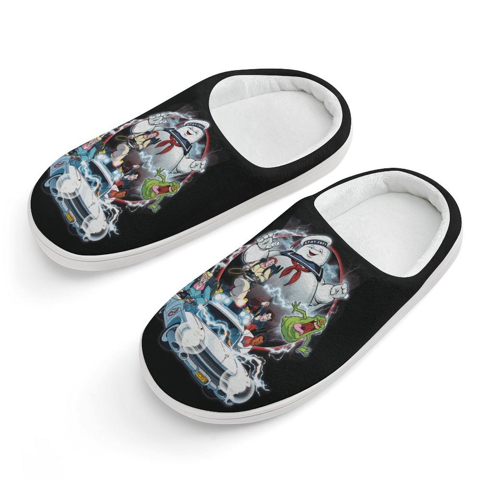 Ghostbusters Marshmallow Kid's Cotton Slippers Winter Warm Soft Plush ...