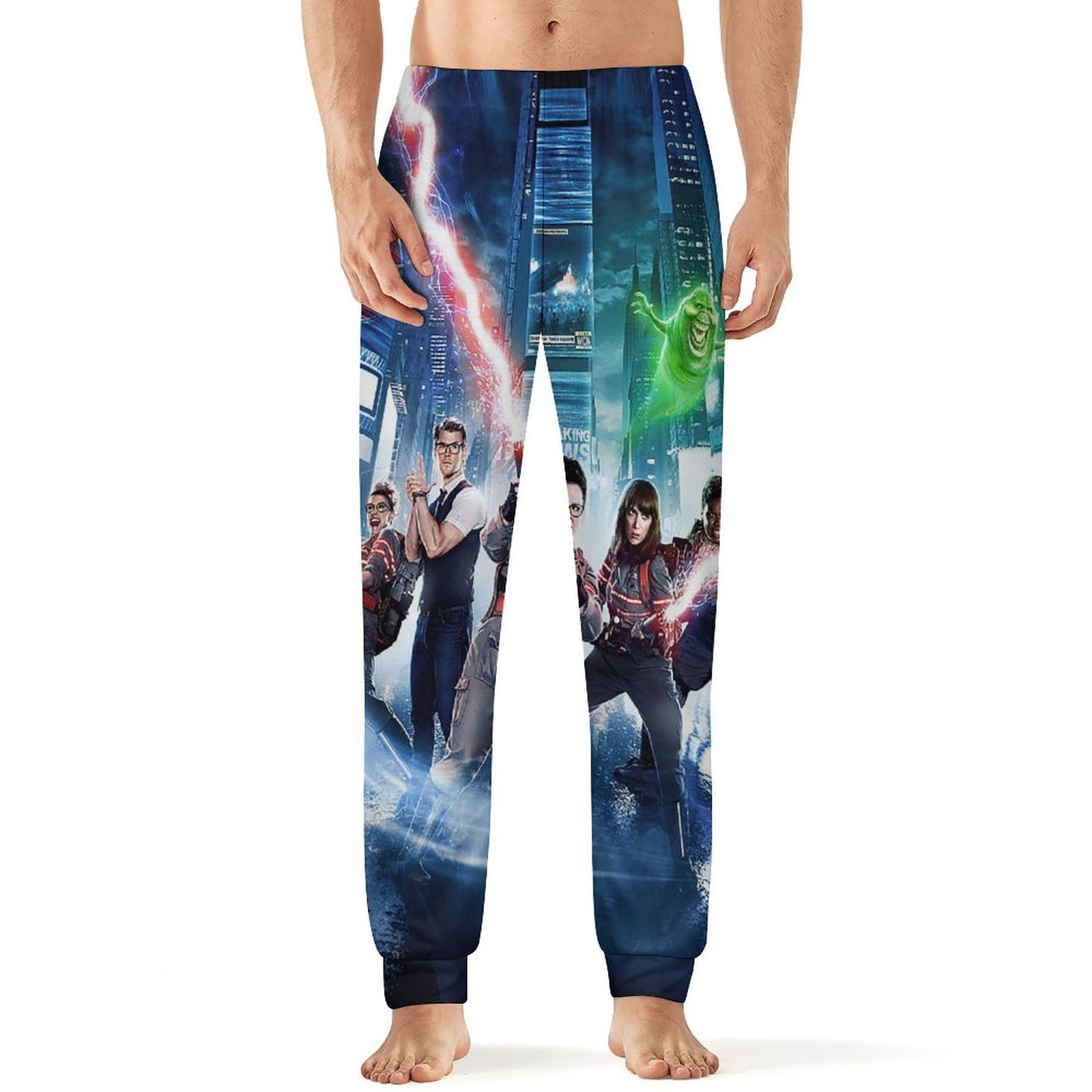 Ghostbusters Men Pajama Pants Bottoms Lounge Pants Elastic Waist Loose ...