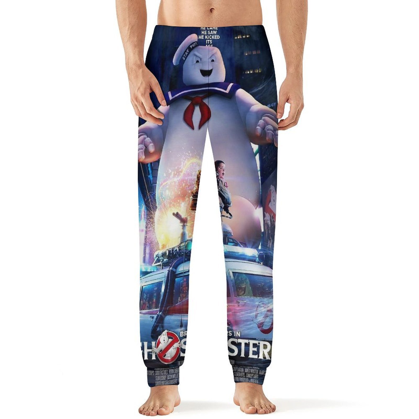 Ghostbusters Men Pajama Pants Bottoms Lounge Pants Elastic Waist Loose ...