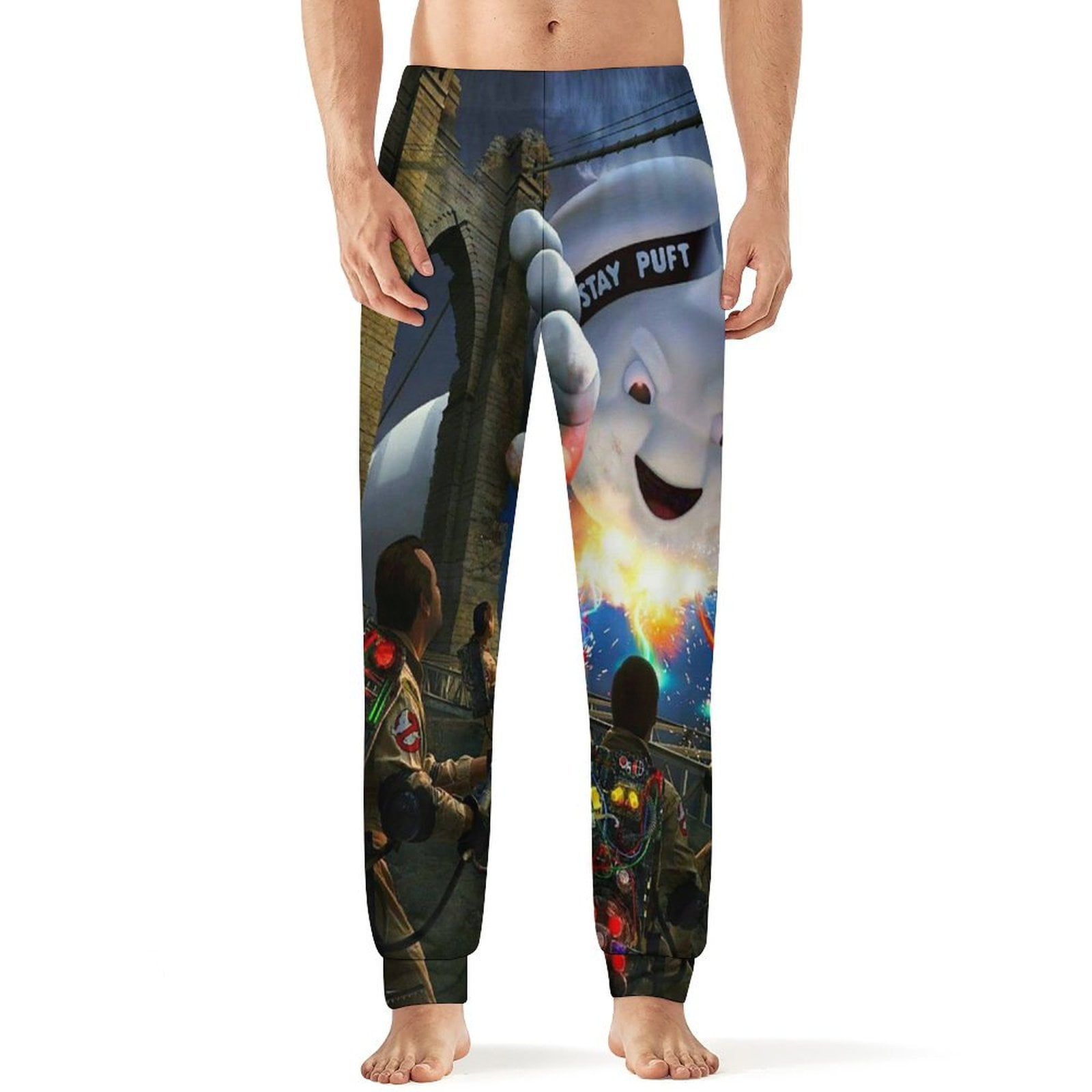 Ghostbusters Men Pajama Pants Bottoms Lounge Pants Elastic Waist Loose ...