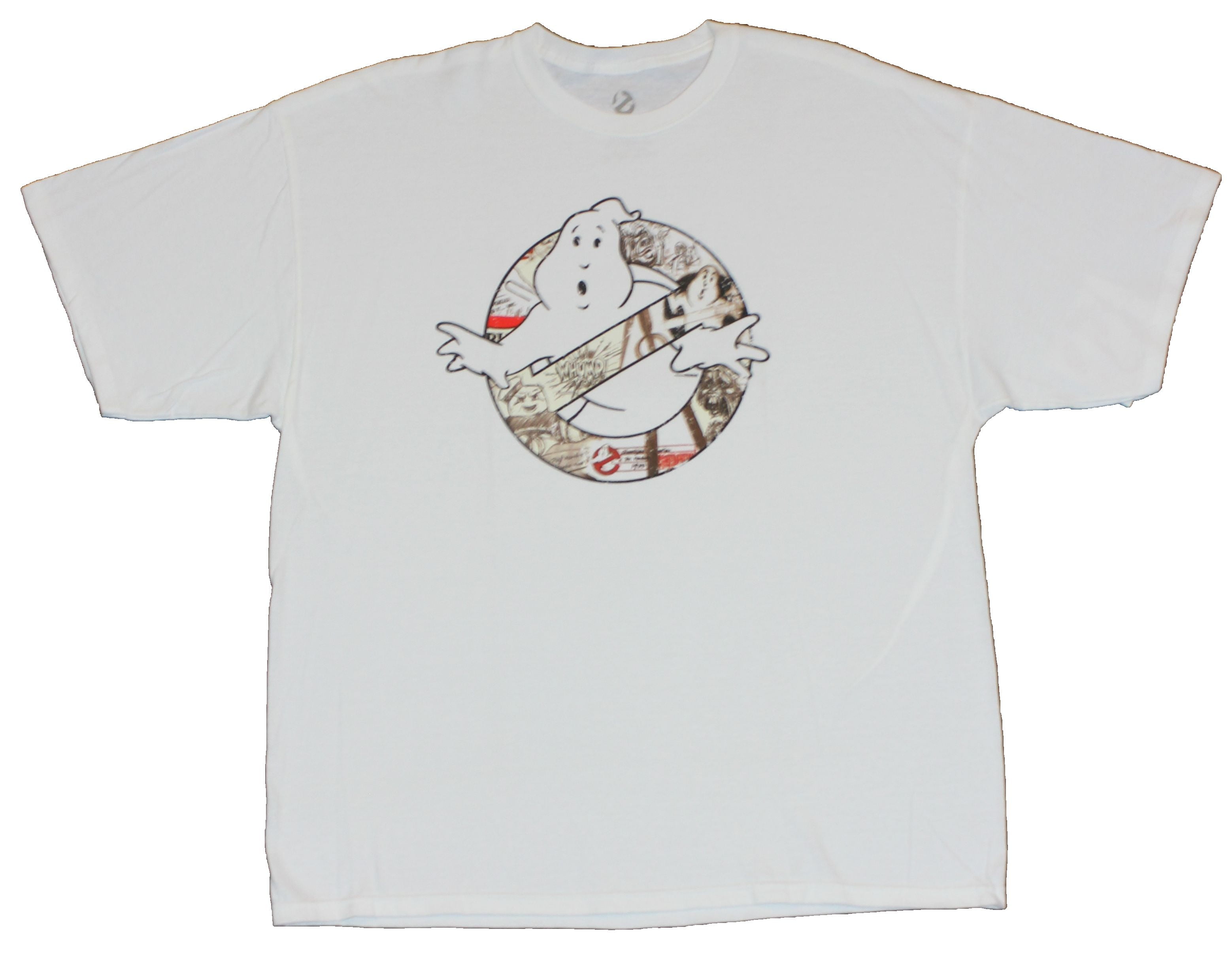 Ghostbusters Mens T-Shirt - Classic Logo Filled With Comic Collage (2X ...